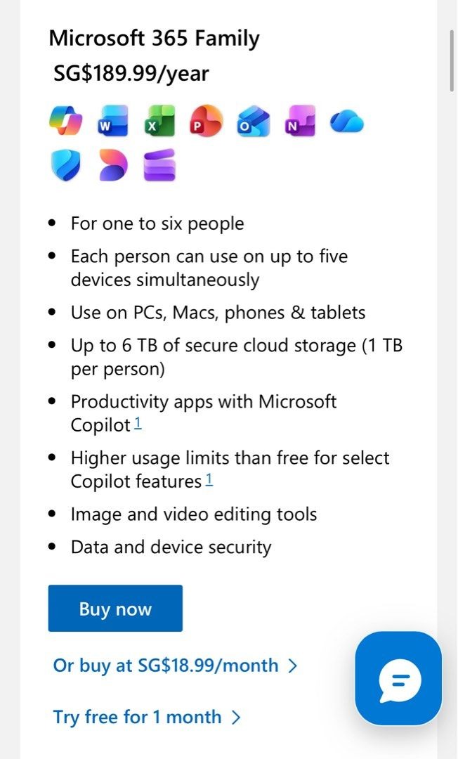 Microsoft 365 Family / Microsoft Office 365 Family, Computers & Tech ...