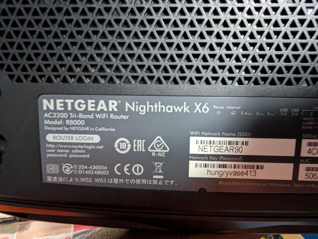 NETGEAR Nighthawk X6 AC3200 Tri-Band WiFi Router, Computers & Tech ...