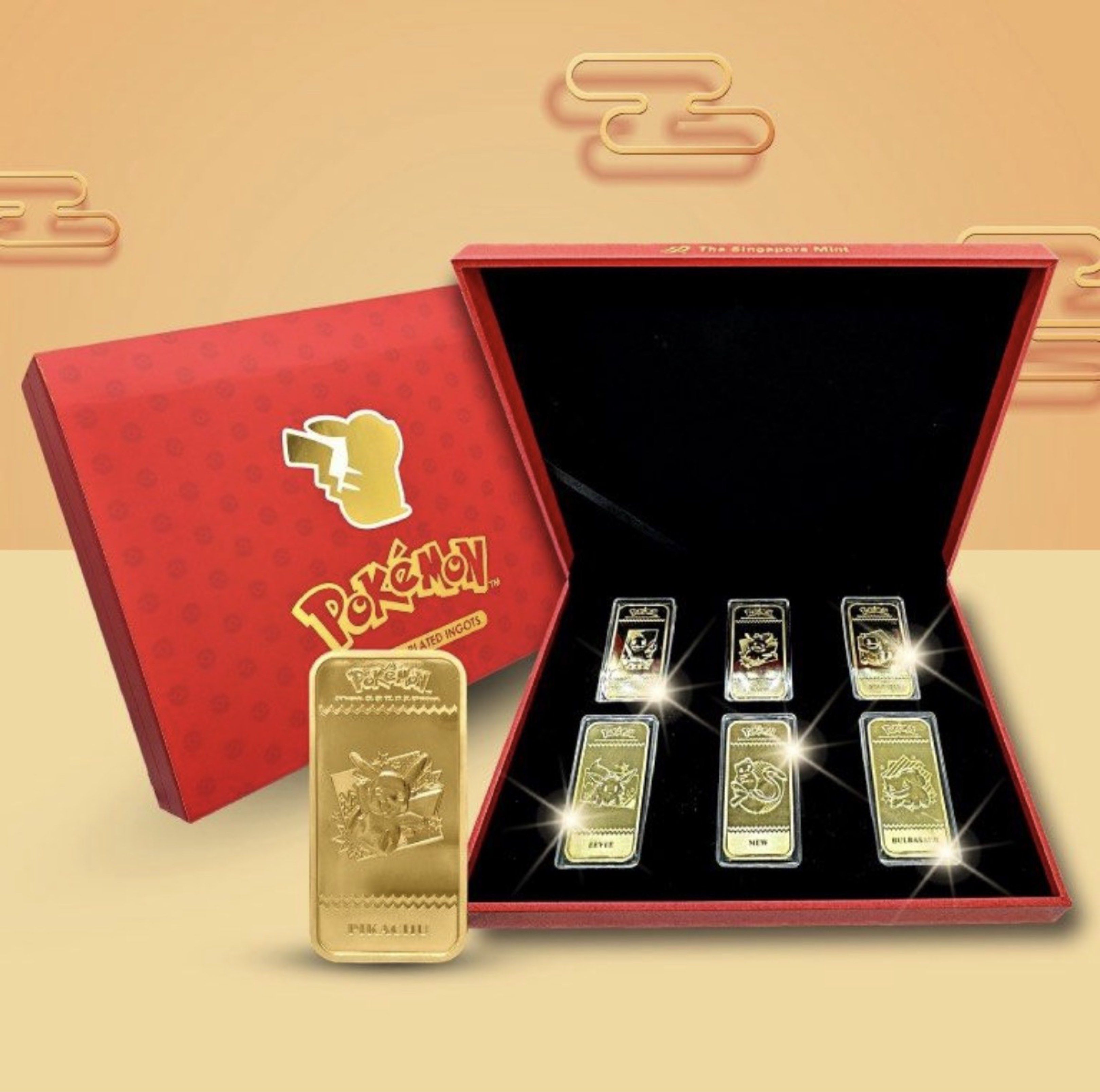Pokemon 24K Gold Bar Set - Limited Edition, Hobbies & Toys, Memorabilia ...