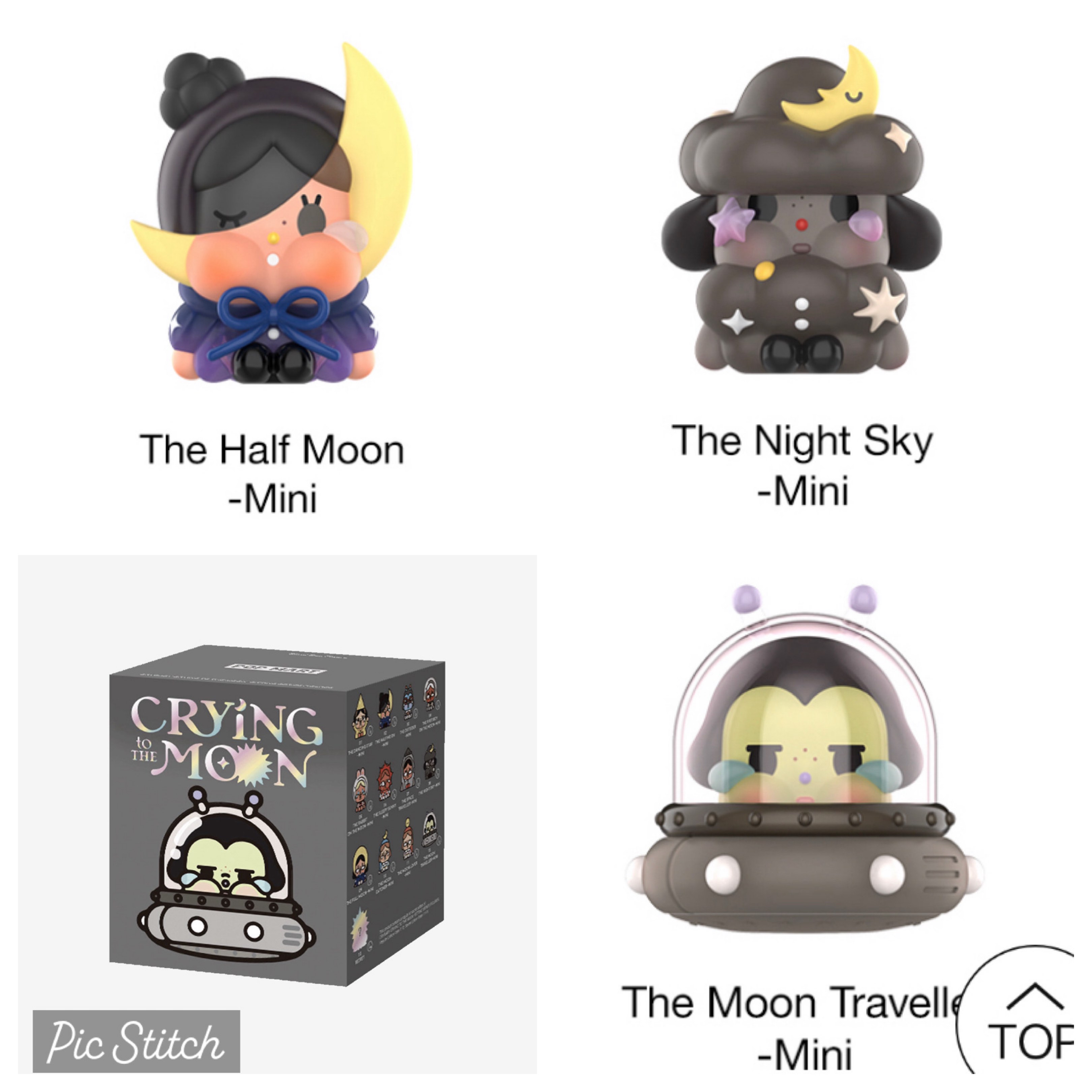 Pop Mart Crybaby Crying to the Moon-Seating Series Figures - The Half ...