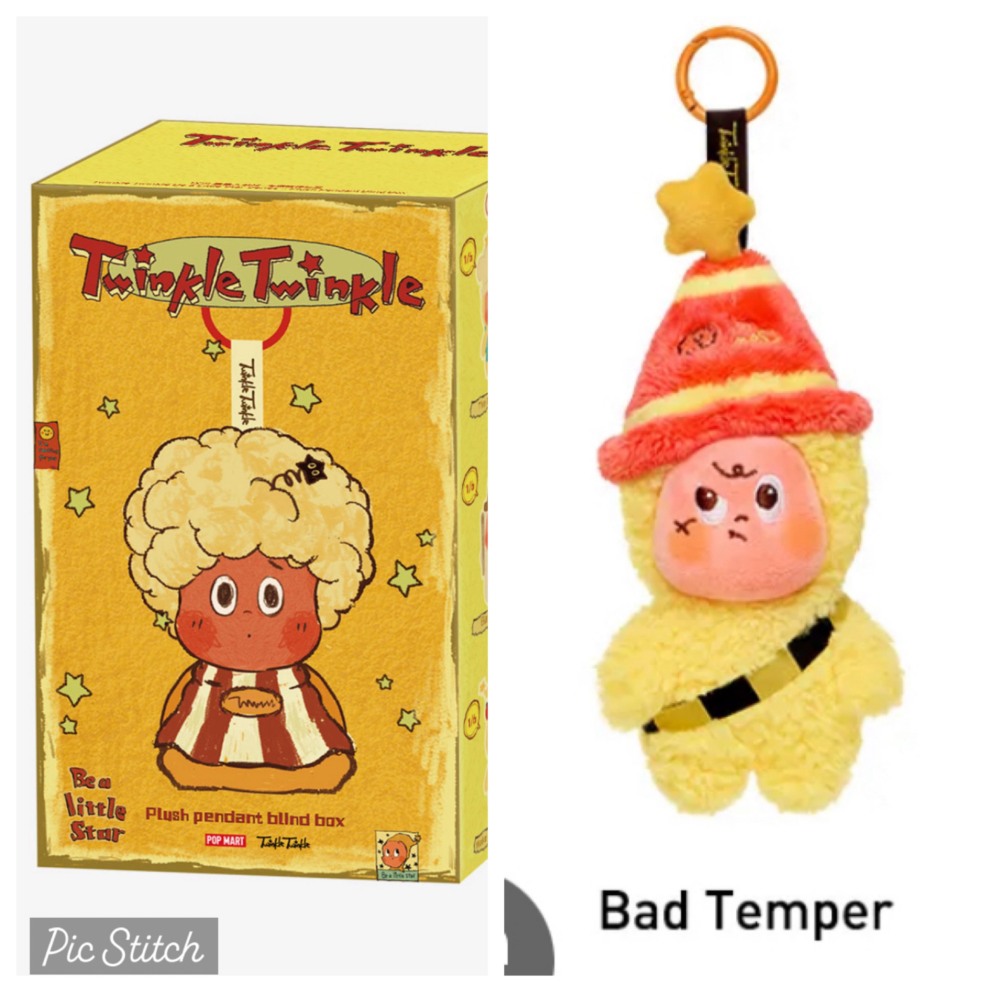 Pop Mart Twinkle Twinkle Be a Little Star Series-Plush Pendant - Bad ...