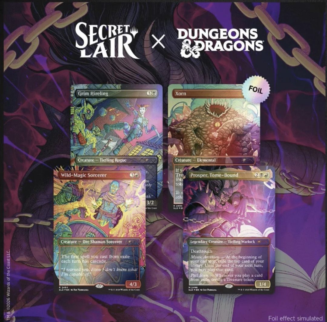 PREORDER/HTB Secret Lair x Dungeons & Dragons®: Shadows Over Baldur's ...