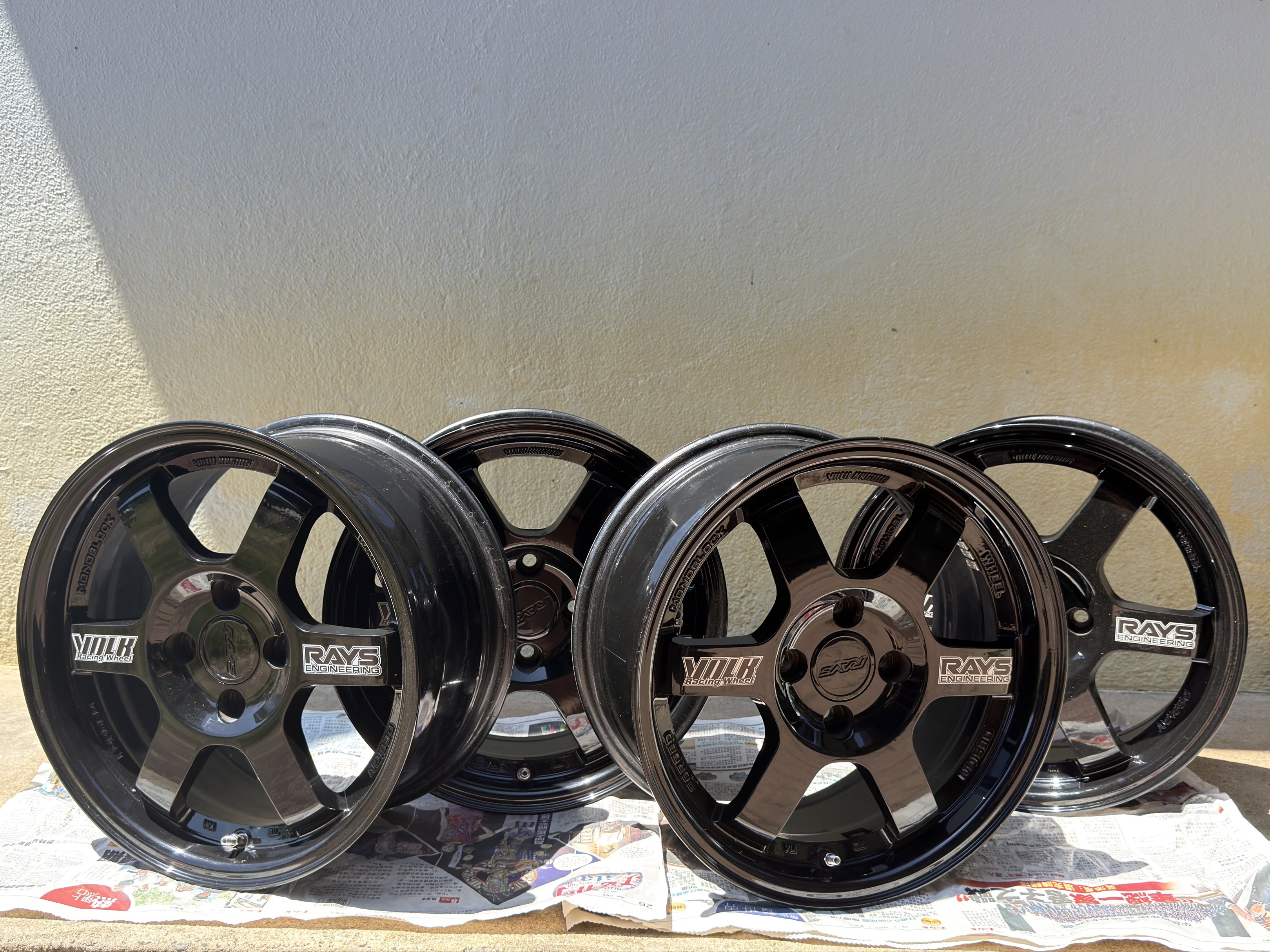 RAYS VOLK Racing TE37 Rims, Auto Accessories on Carousell