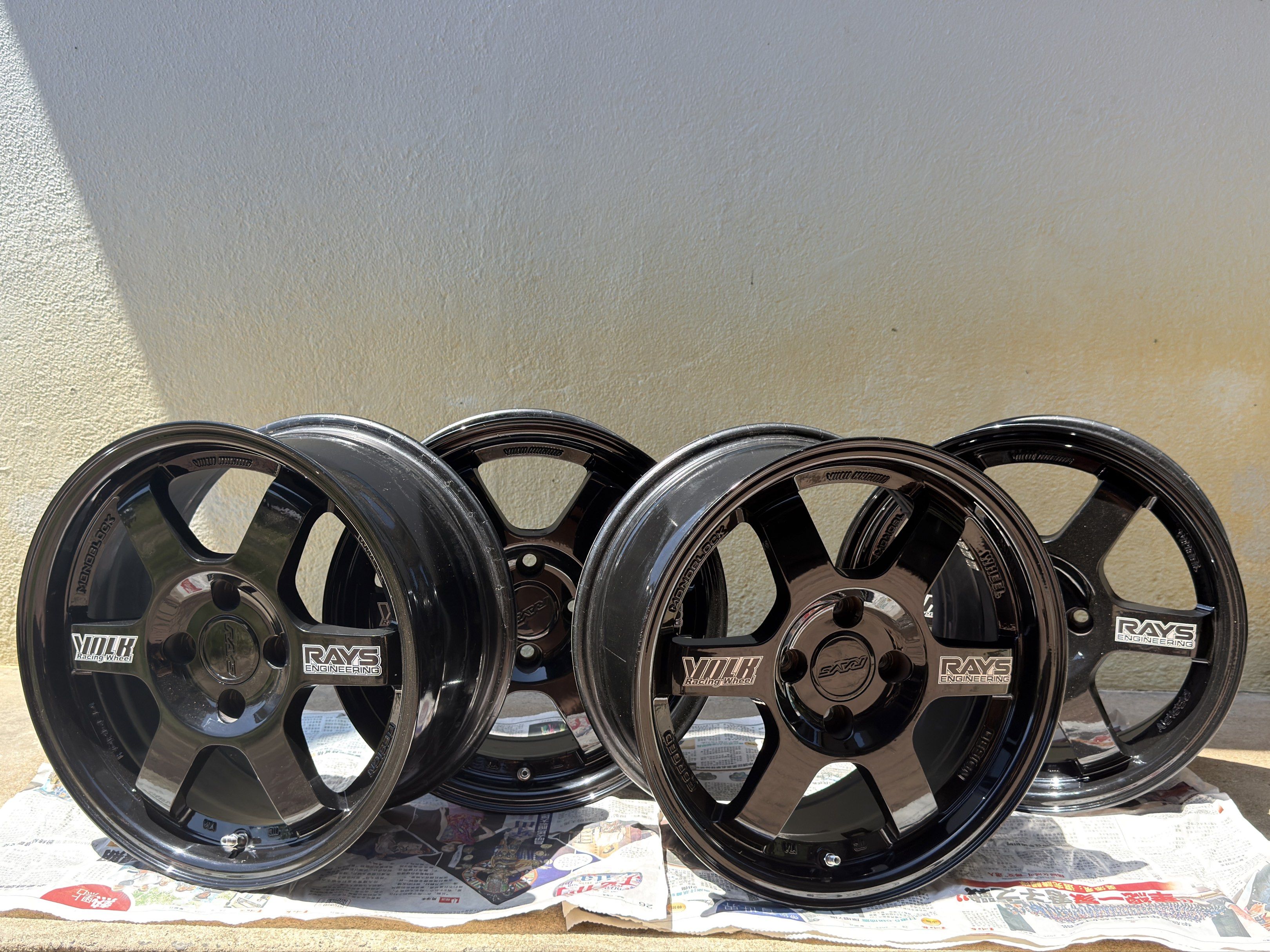 RAYS VOLK Racing TE37 Rims, Auto Accessories on Carousell