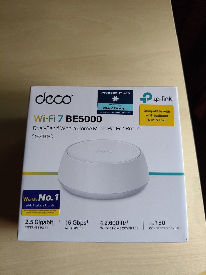 TP-Link Deco BE5000 Wi-Fi 7 Mesh Router, Computers & Tech, Parts ...