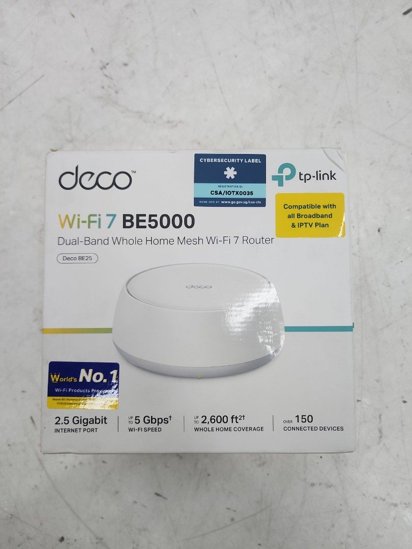 TP-Link Deco BE5000 Wi-Fi 7 Router, Computers & Tech, Parts ...