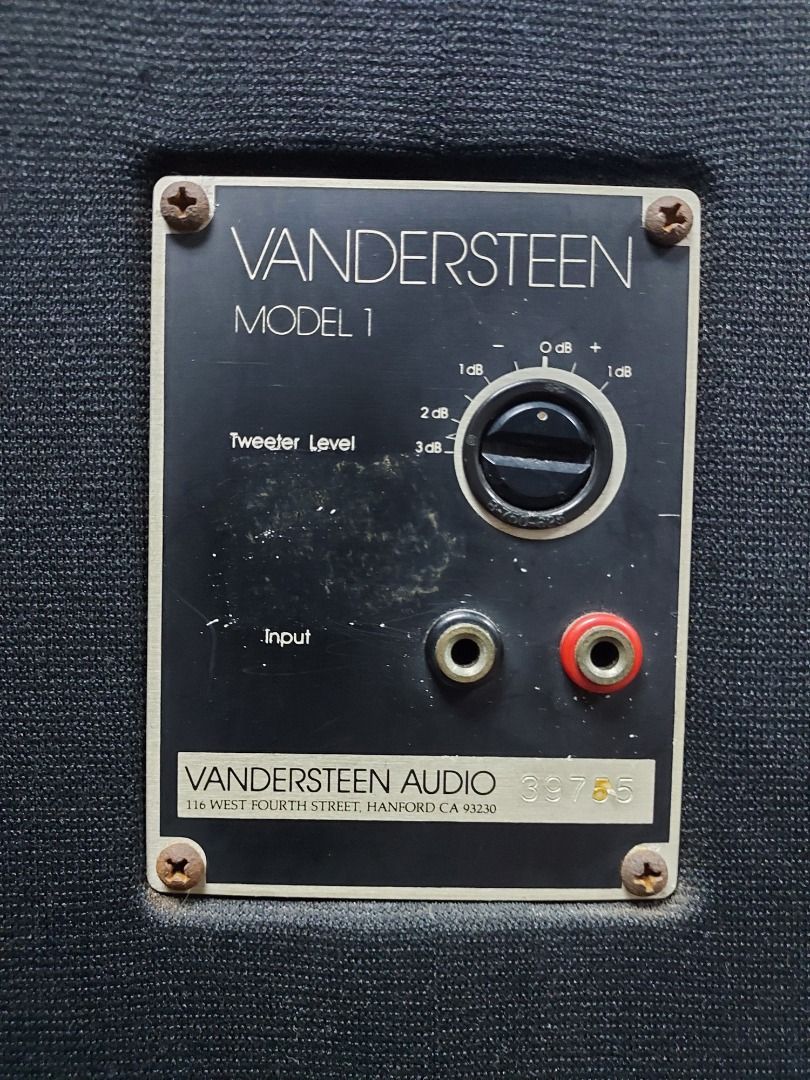 Vandersteen Model 1, Audio, Soundbars, Speakers & Amplifiers on Carousell