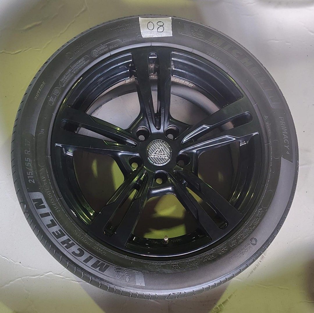 17" Akina Rim Set, Car Accessories, Tyres & Rims on Carousell