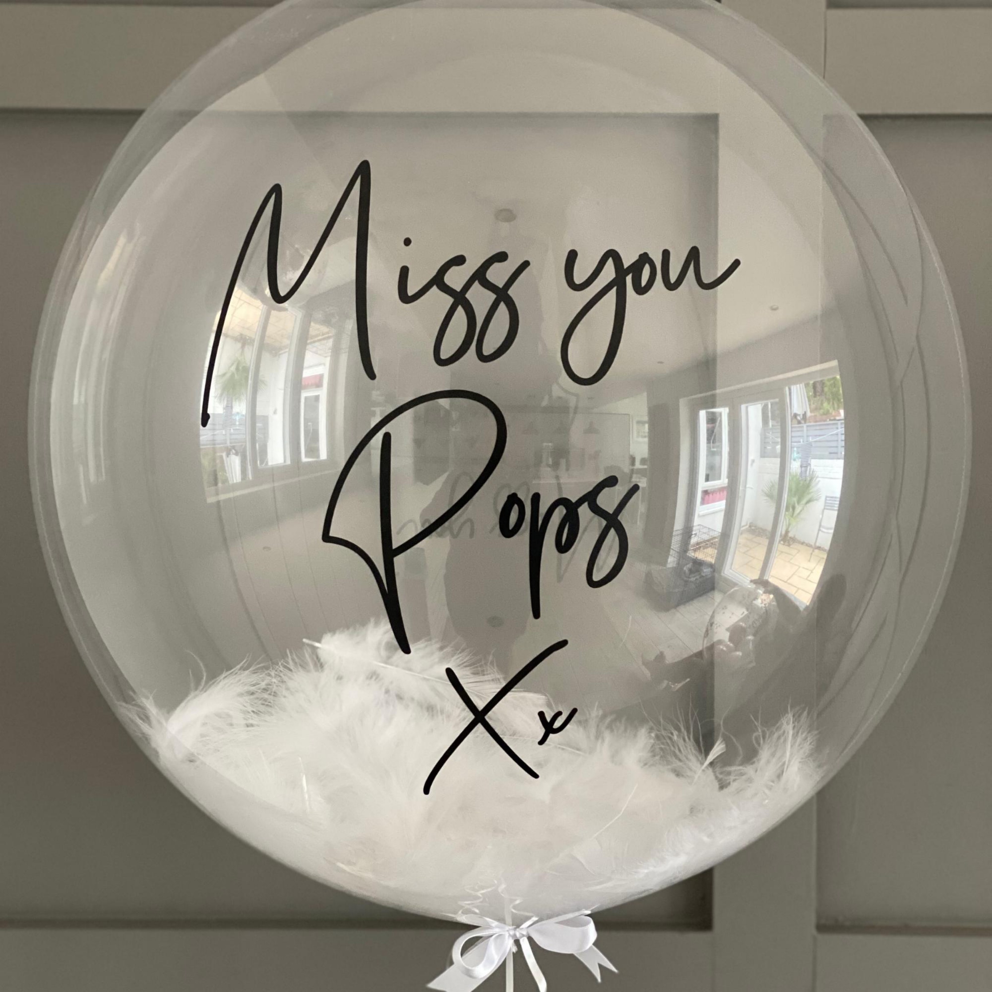 18”/24”/36” Feather Clear Balloon (Helium), Hobbies & Toys, Occasions ...