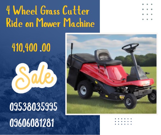 4 Wheel Grass Cutter Ride on Mower Machine, Everything Else, Others on ...
