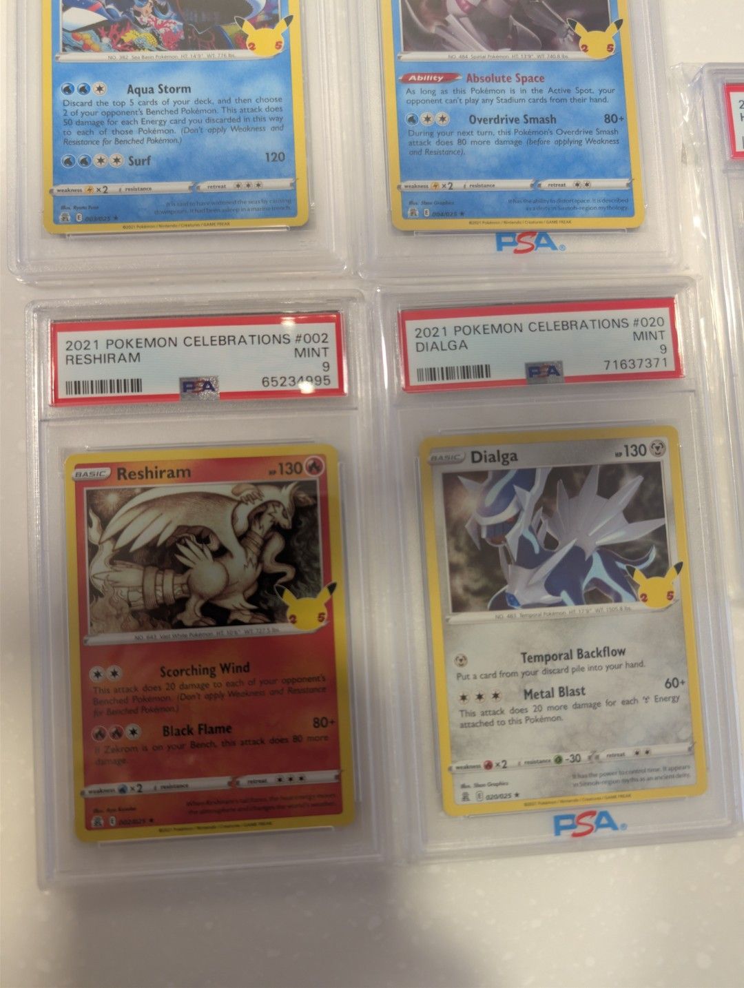 5x Pokemon Slab Bundle (Legendary Set) - PSA 9 MINT - Great Gift ...