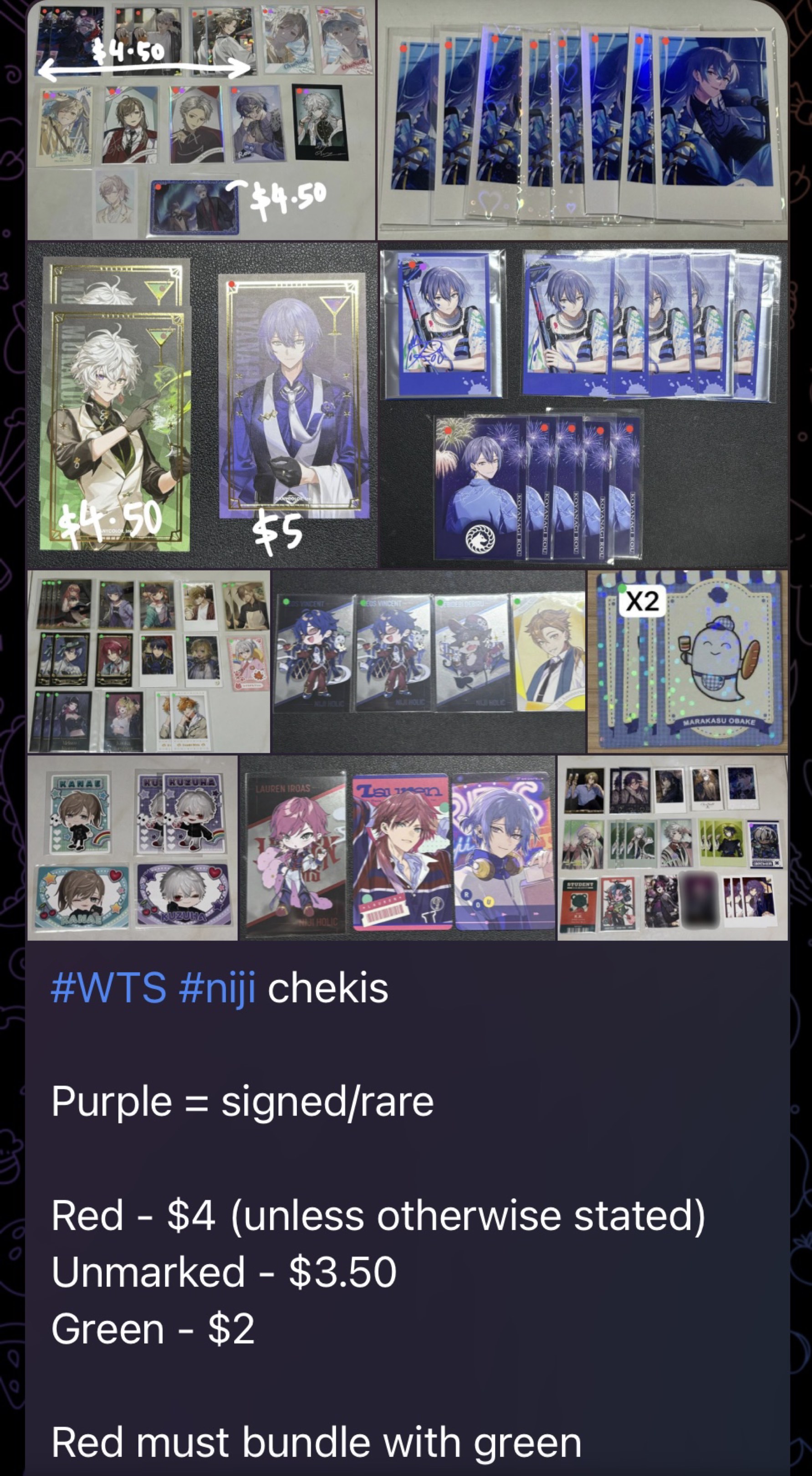 Assorted merch - niji cheki, jjk, prsk, chiikawa and more!, Hobbies ...