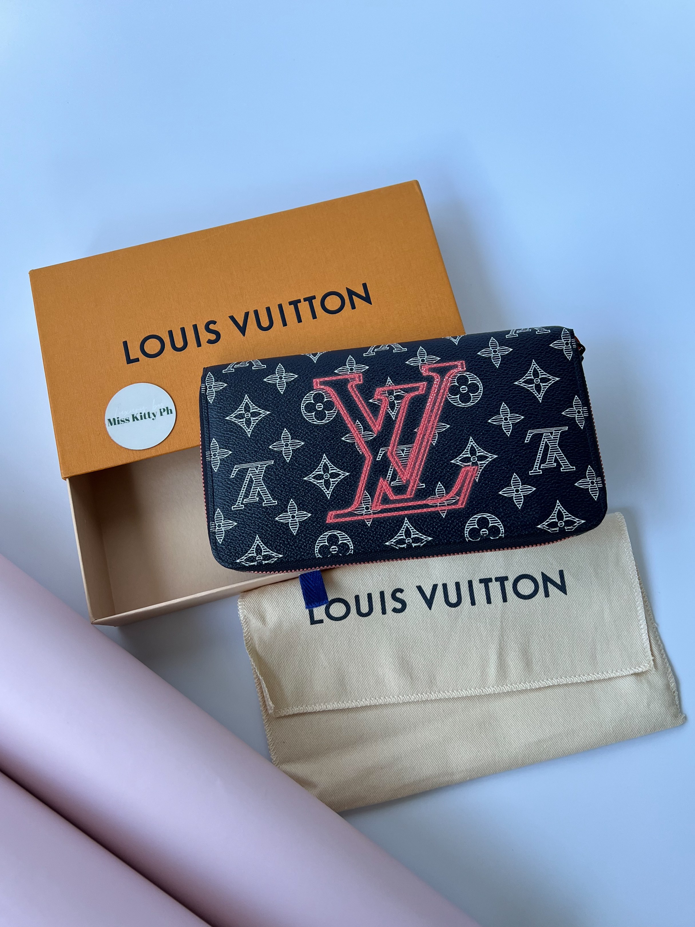 Authentic Preowned Louis Vuitton LV Upside Down Monogram Canvas Zippy ...