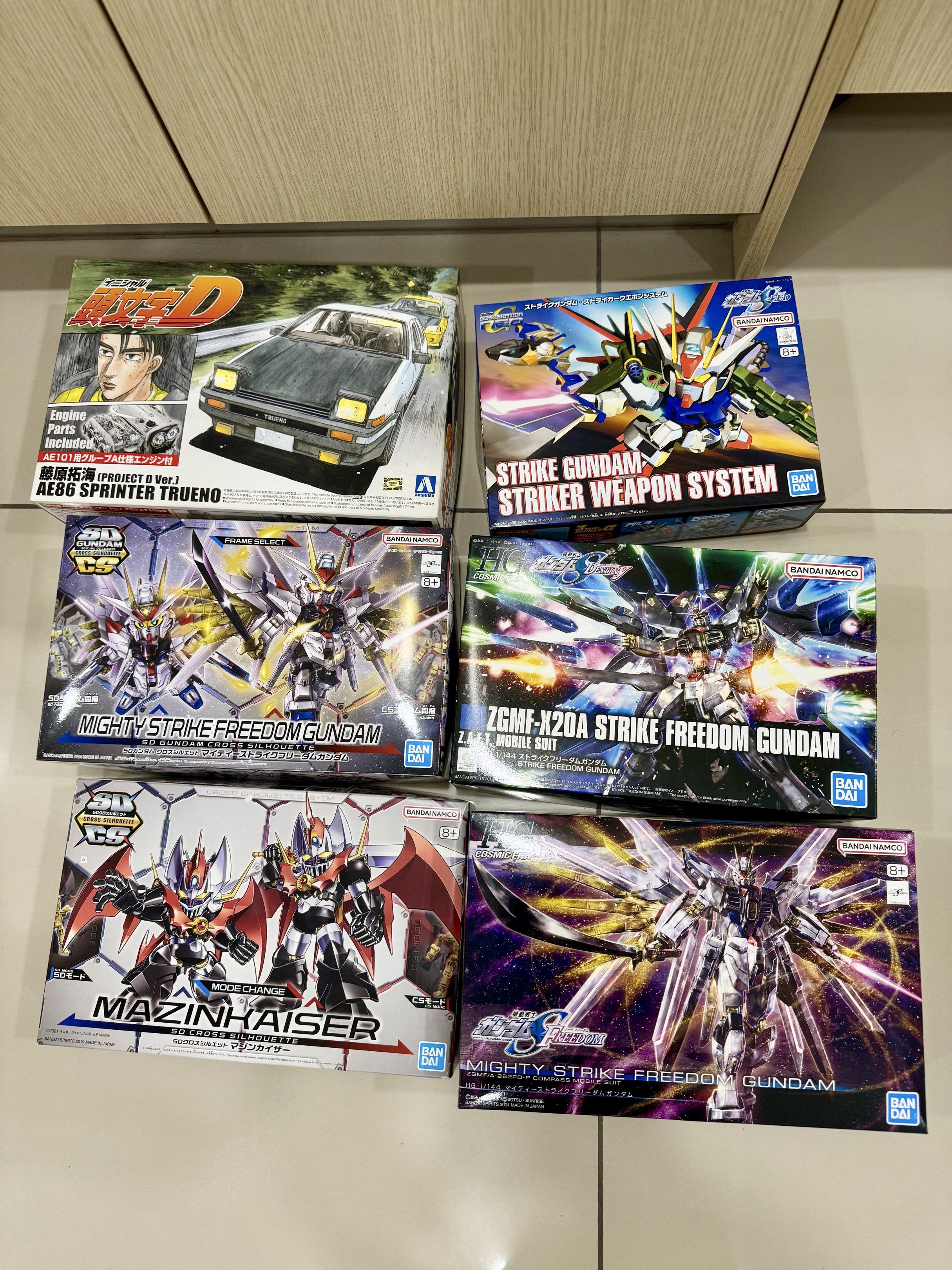 Bandai Gundam Model Kits - AE86, Strike Freedom, Mazinkaiser, Hobbies ...