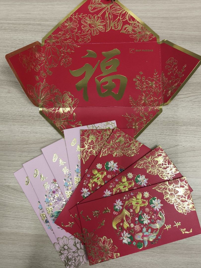 MBS and BNP Paribas Chinese New Year Red Packets, Hobbies & Toys ...