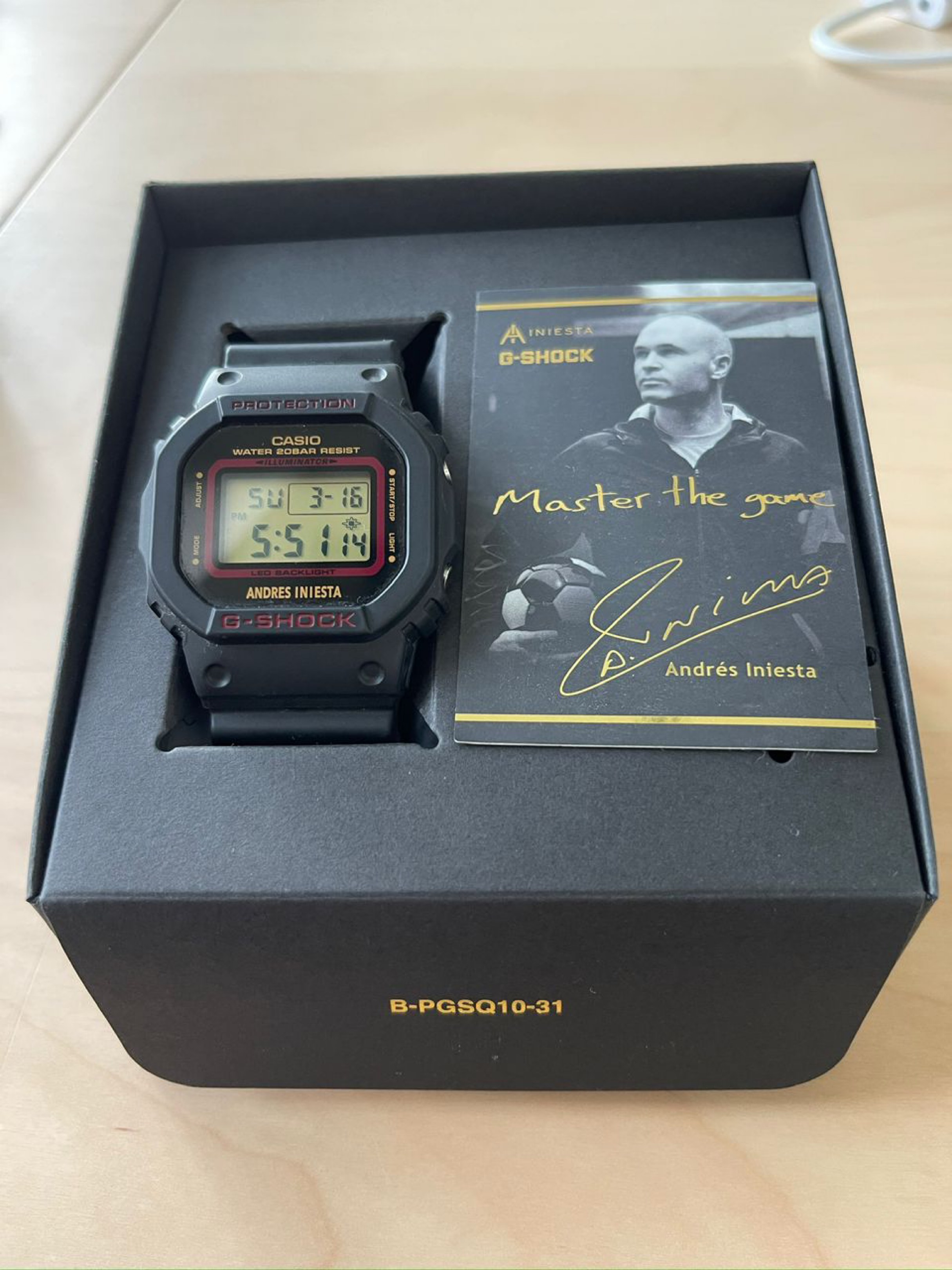 Casio G-Shock Andres Iniesta Limited Edition Watch, Men's Fashion ...