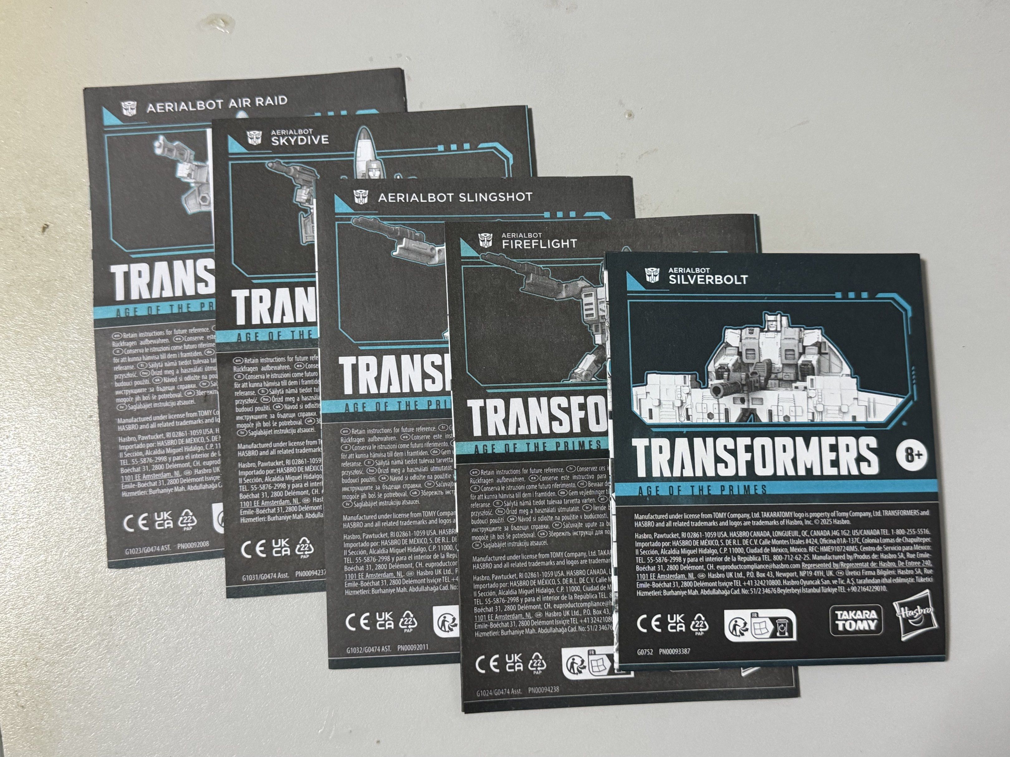 (Complete SET) Transformers Age of the Primes Superion Aerialbots ...