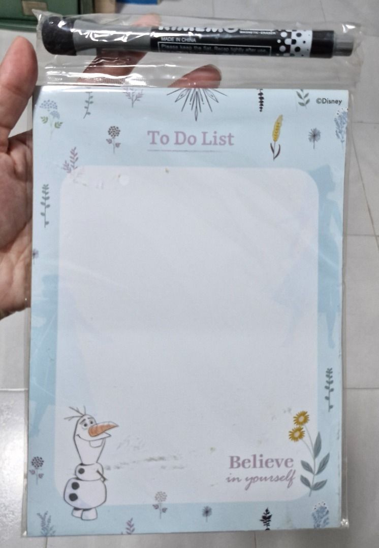Disney Frozen A5 Dry Erase Magnetic To Do List, Hobbies & Toys ...