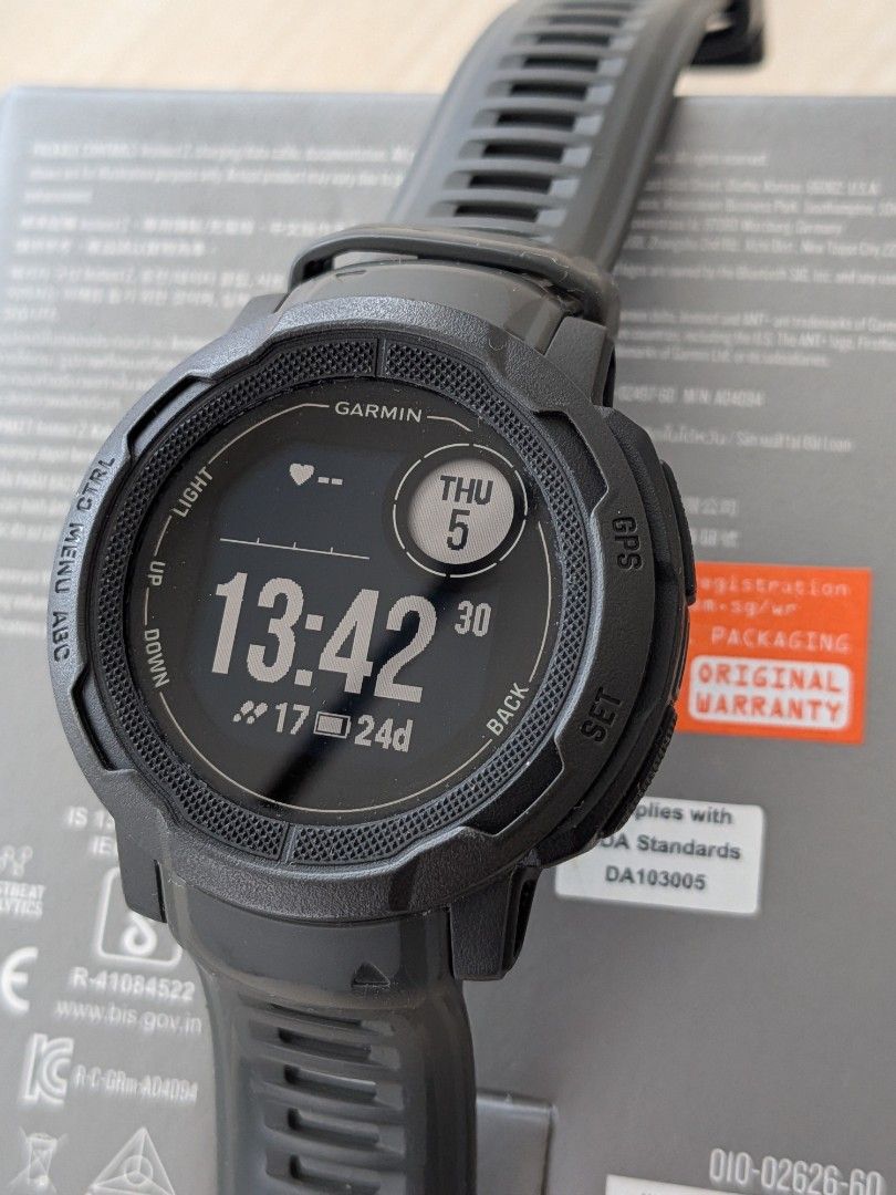 Garmin Instinct 2 Rugged GPS Smartwatch - Black, Mobile Phones ...