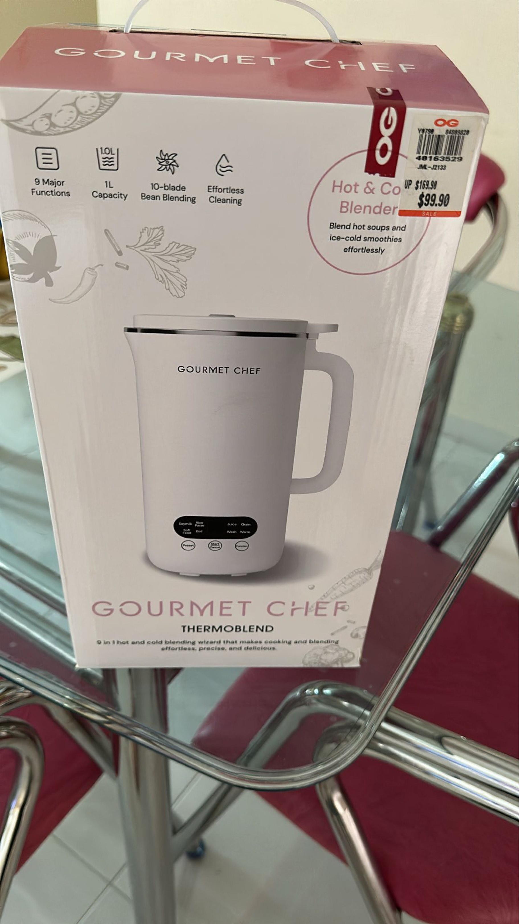 Gourmet Chef Thermoblend Hot & Cold Blender, TV & Home Appliances ...