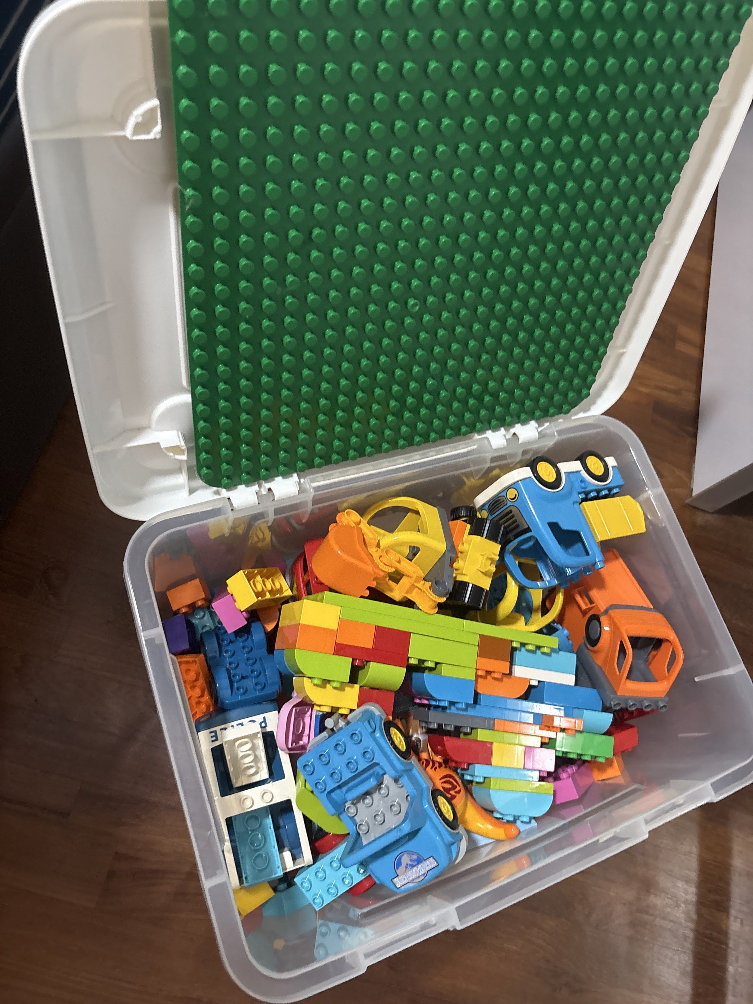 Lego Duplo Blocks with Storage Box, Hobbies & Toys, Toys & Games on ...