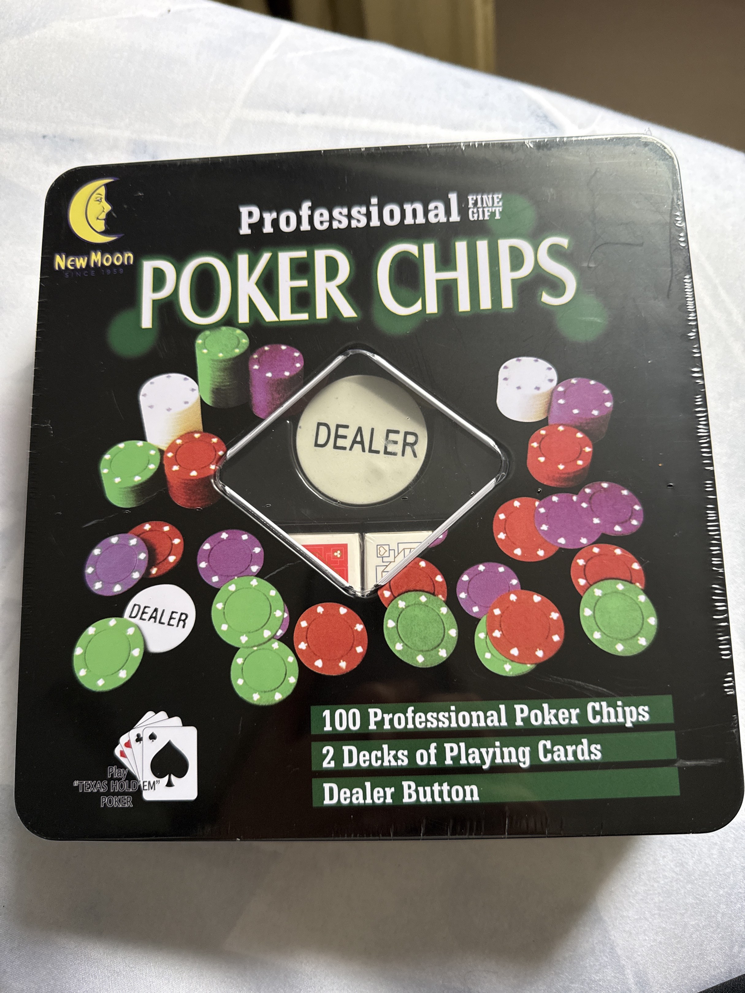 New Moon Professional Poker Chips Set, Hobbies & Toys, Toys & Games on ...