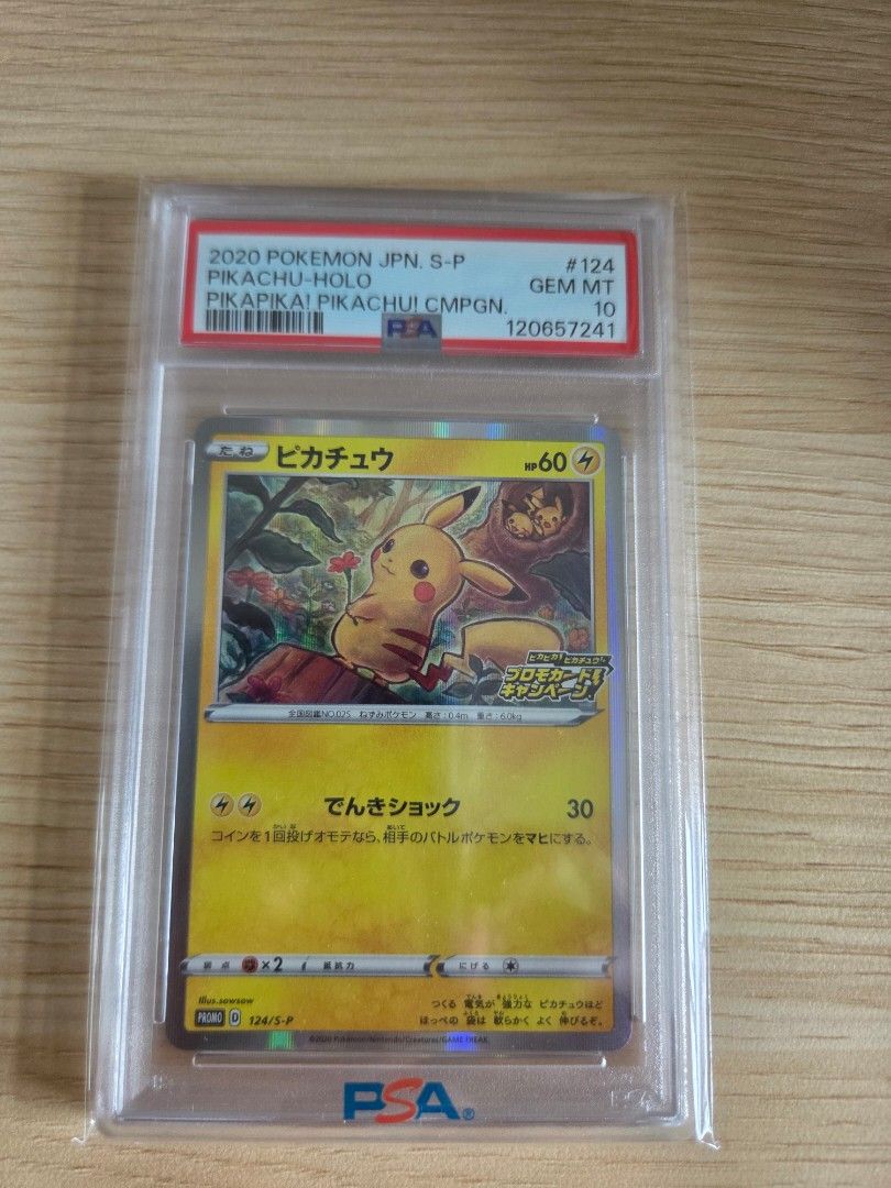 Pikachu #124 Holo PSA 10 Pikapika Pikachu, Hobbies & Toys, Toys & Games ...