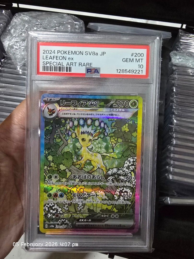Pokemon Japanese Leafeon SAR psa10, Hobbies & Toys, Toys & Games on ...