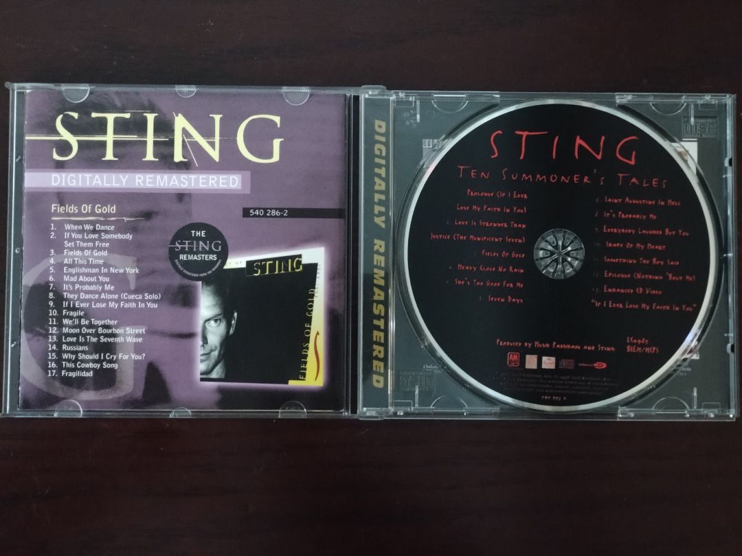 【Remasters特別版】Sting《Ten Summoner's Tales》CD (1995年版, 狀況良好, 附CD-ROM影像 ...