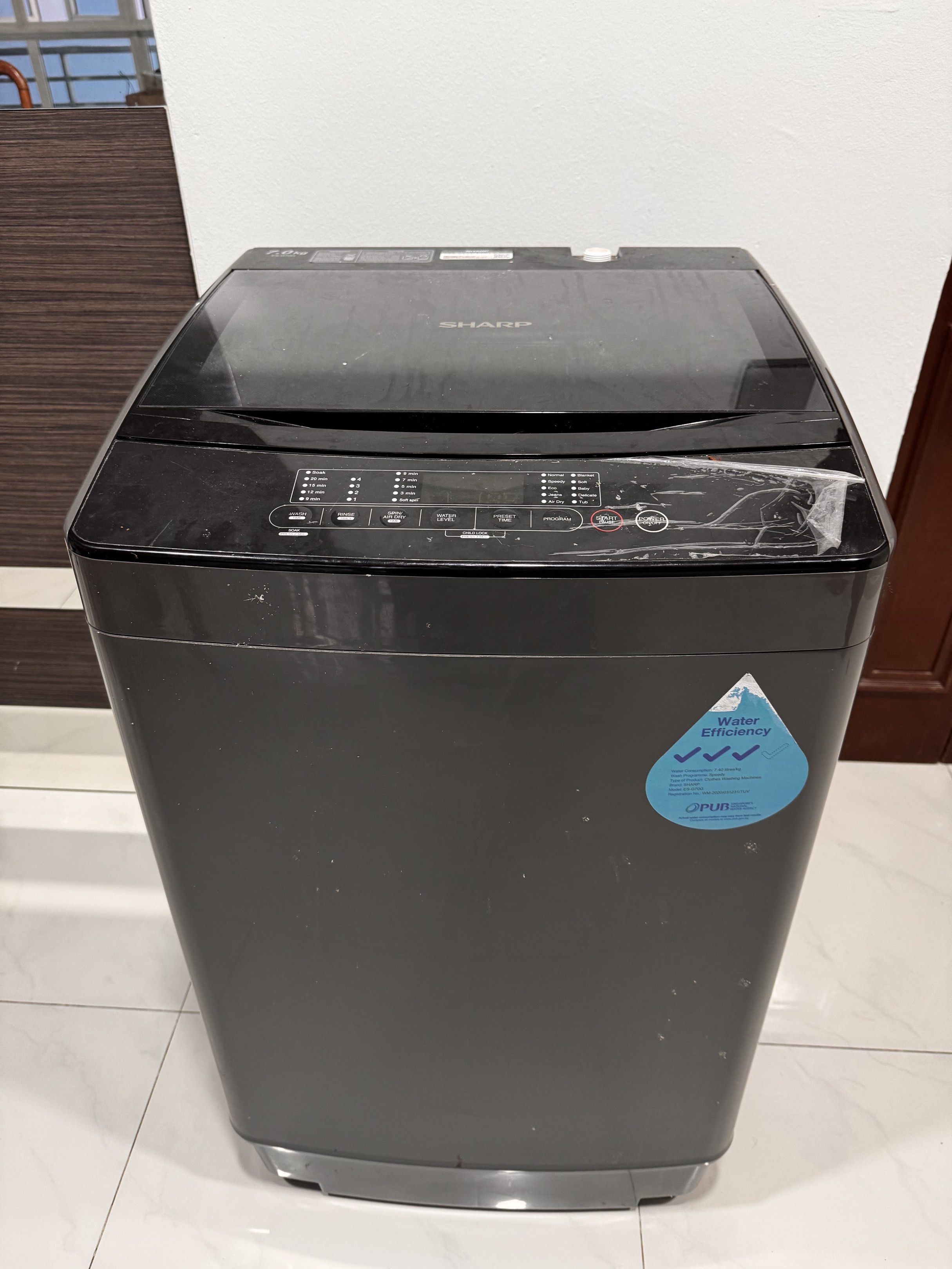 Sharp 7.0kg Top Load Washing Machine, TV & Home Appliances, Washing ...