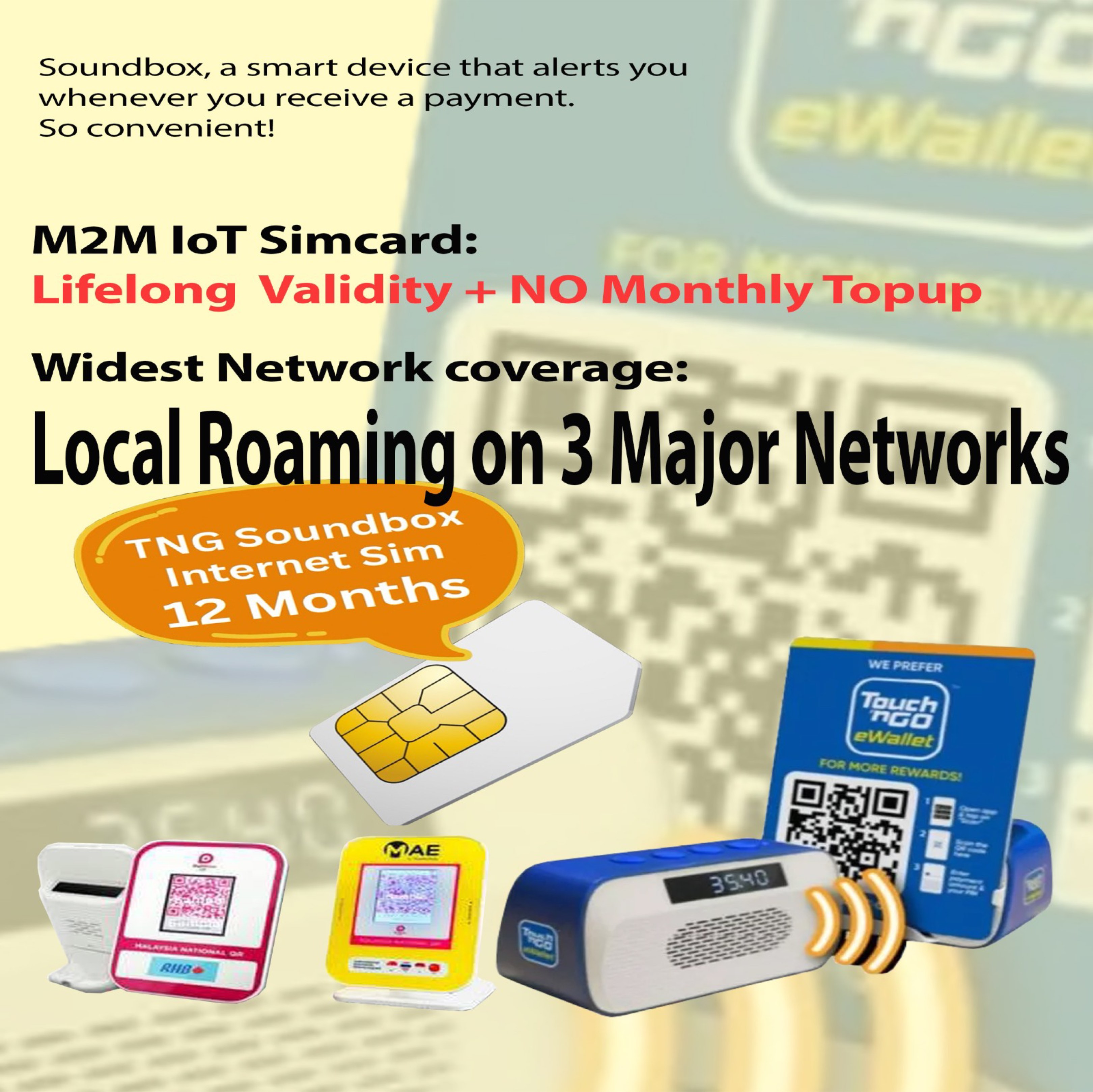 Soundbox Data SimCard 🔥1 Year Validity🔥 *** IoT SimCard ***, Mobile ...
