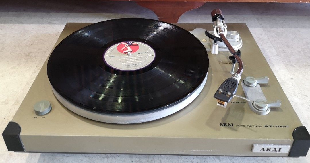 Vintage Akai AP-100C Auto-Return Auto-Stop Turntable Vinyl Record ...