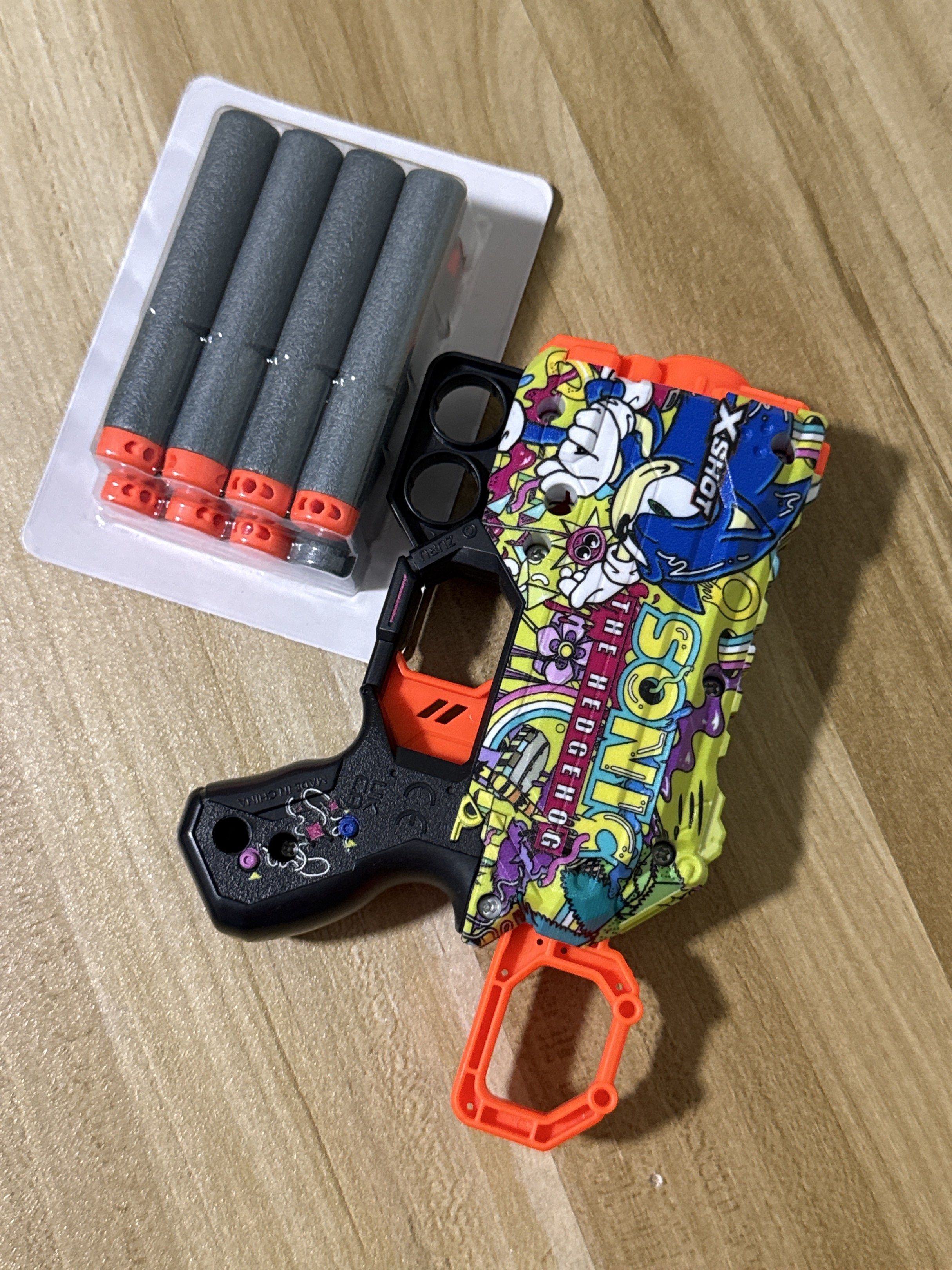 X-Shot Sonic The Hedgehog Toy Gun with Darts, Hobbies & Toys, Toys ...