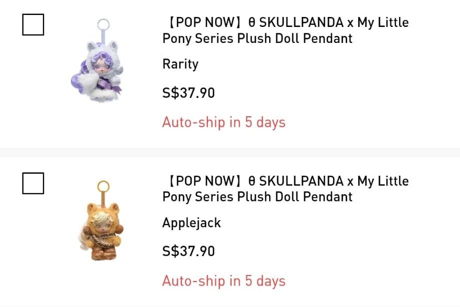 θ SKULLPANDA x My Little Pony - Applejack and Rarity, Hobbies & Toys ...