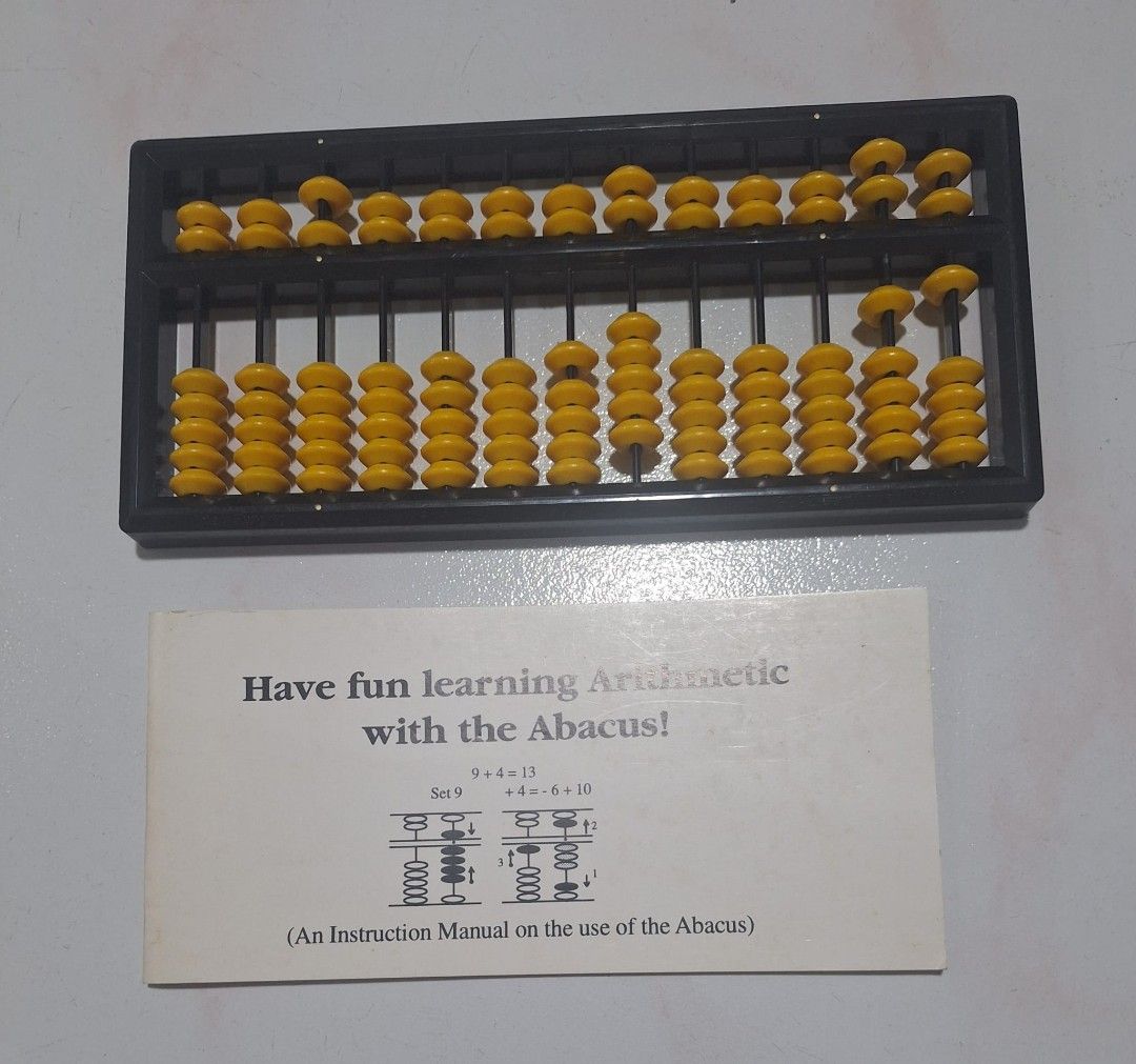 Abacus with Instruction Manual, Hobbies & Toys, Toys & Games on Carousell
