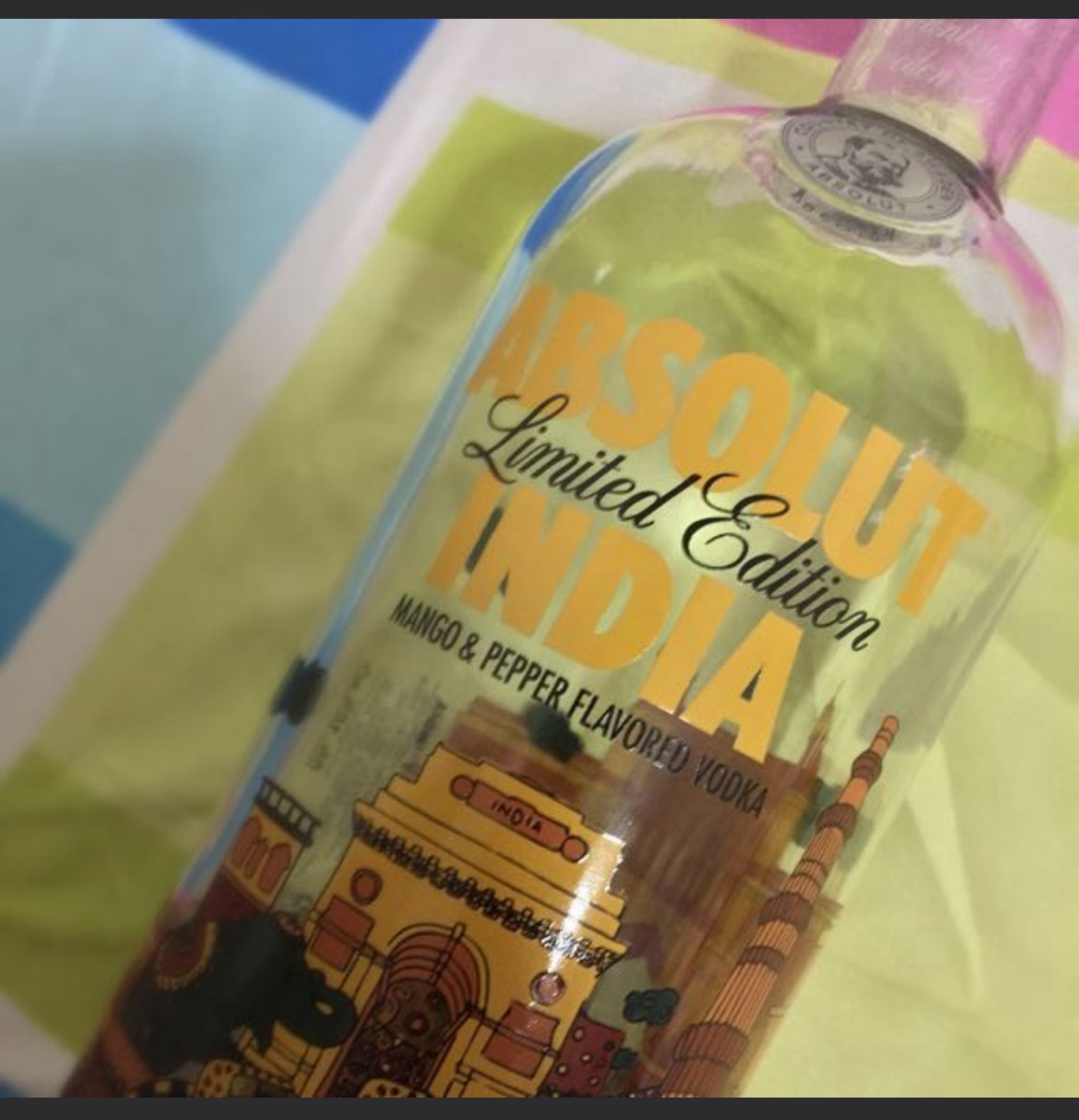Absolut India LIMITED EDITION Vodka BottleOnly, Hobbies & Toys, Travel ...