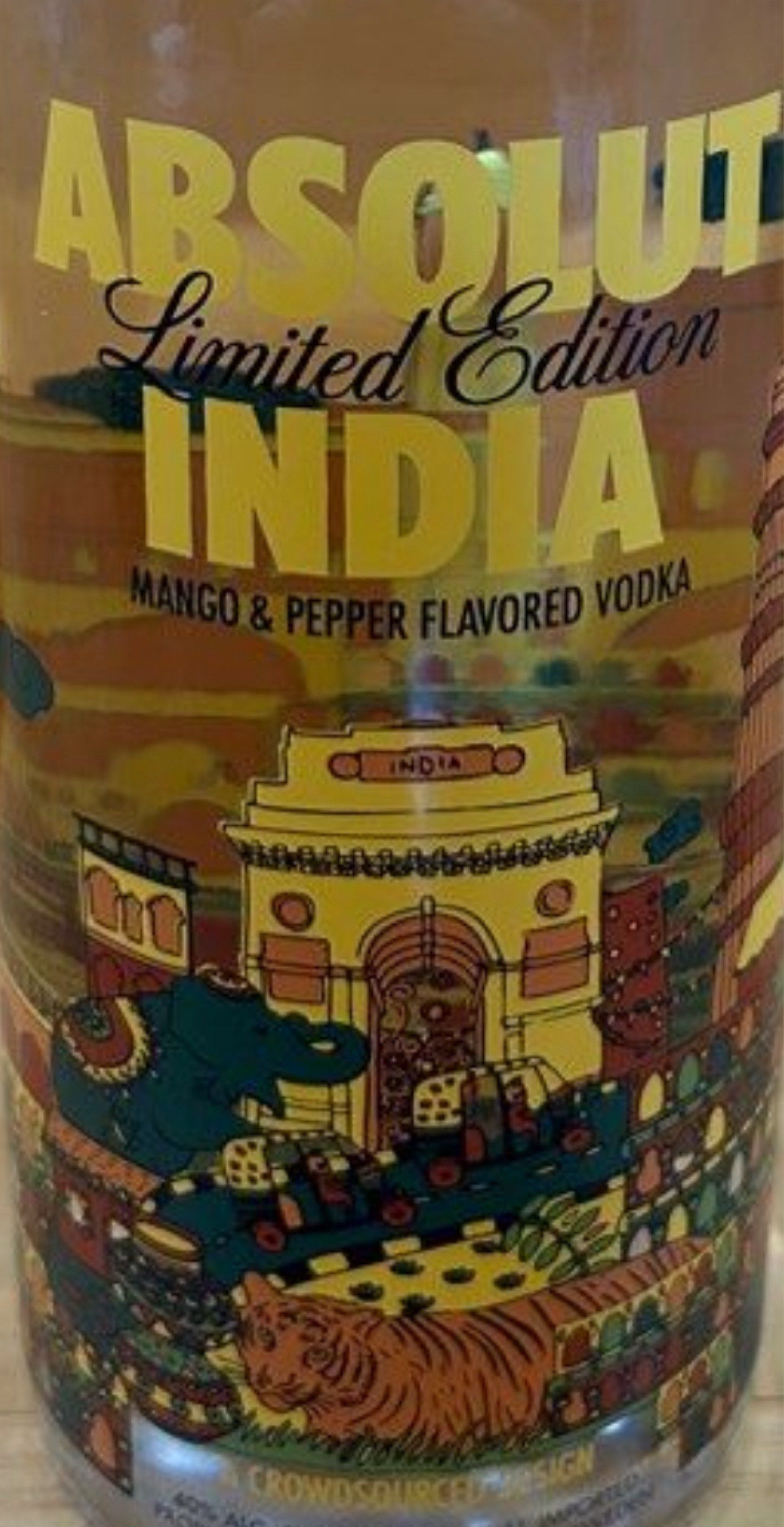 Absolut India LIMITED EDITION Vodka BottleOnly, Hobbies & Toys, Travel ...