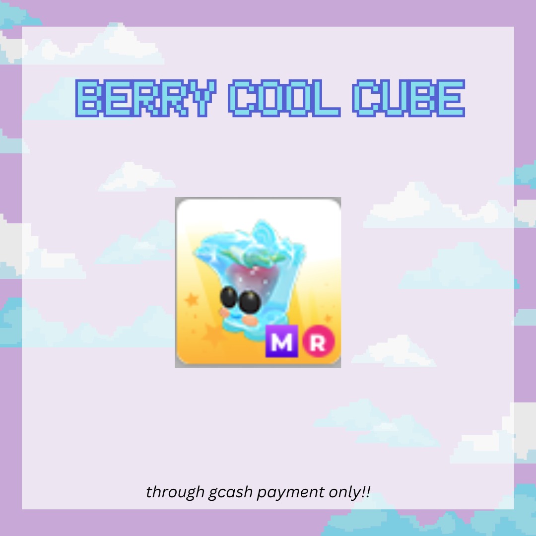 ADOPT ME MR BERRY COOL CUBE (MEGA RIDE), Video Gaming, Video Games ...