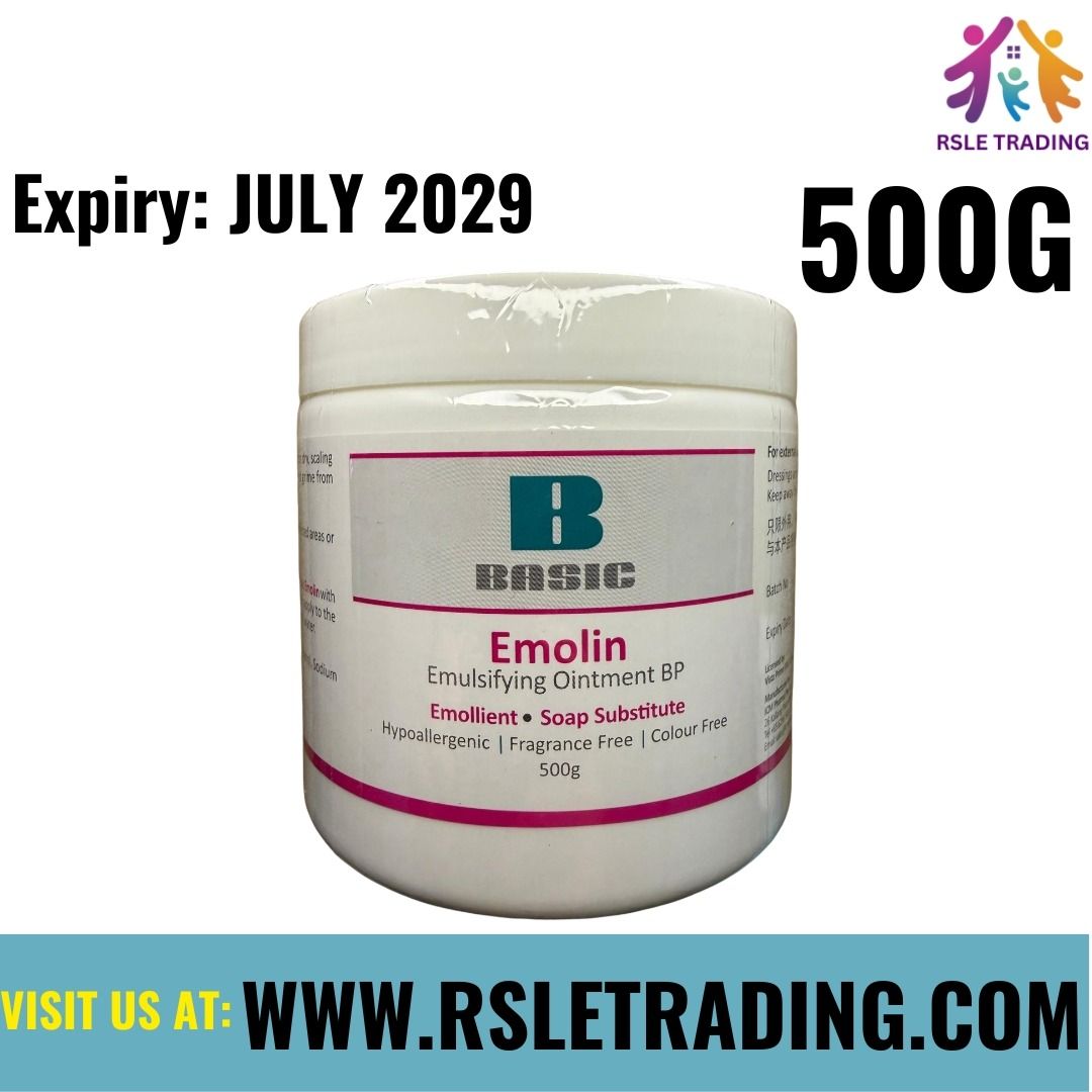 Basic Emolin Emulsifying Ointment BP 500g, Beauty & Personal Care, Bath ...
