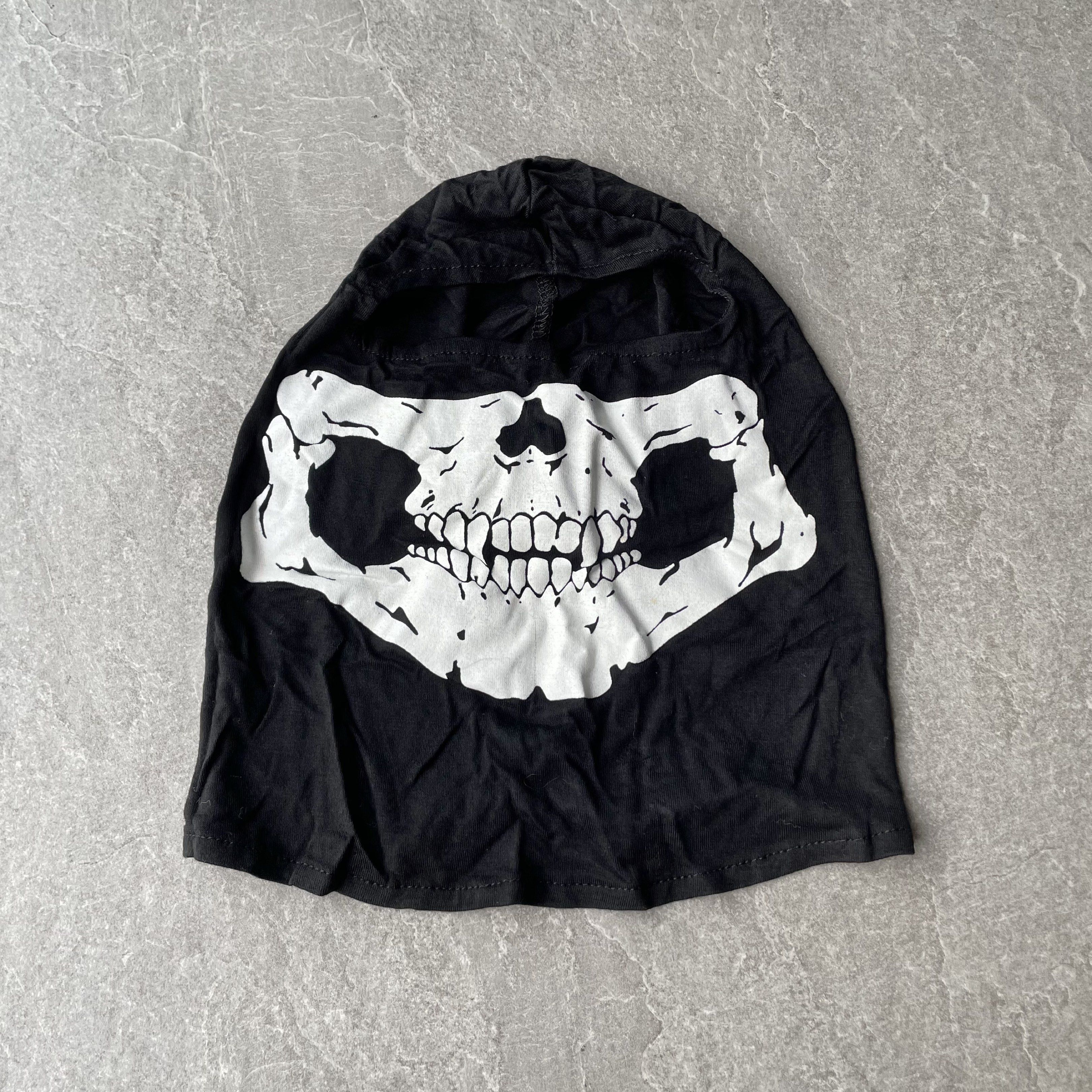 Black Ghost Skull Balaclava, Motorcycles, Motorcycle Apparel on Carousell