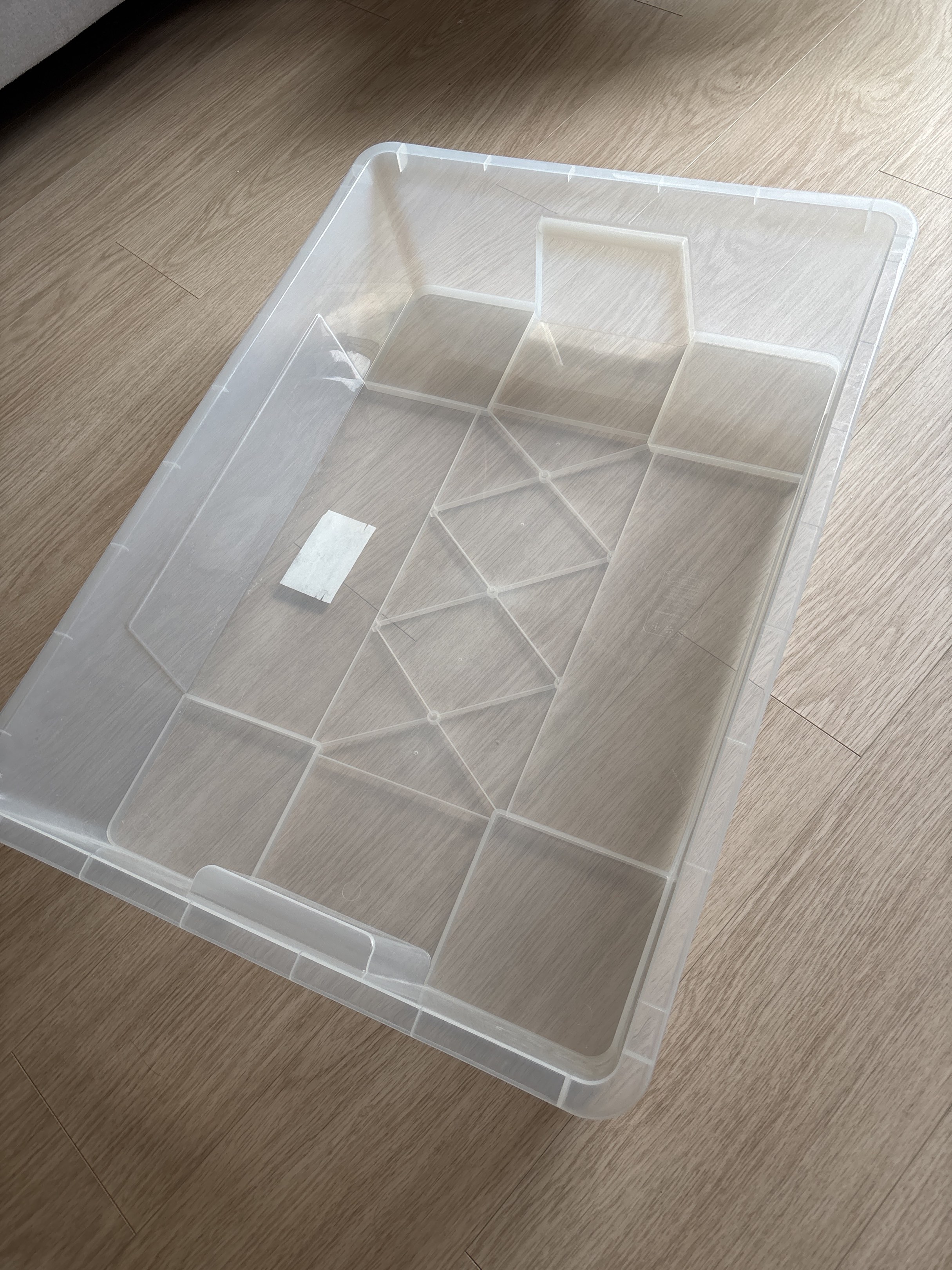 Ikea Samla Clear Plastic Storage Box without lid, Furniture & Home ...