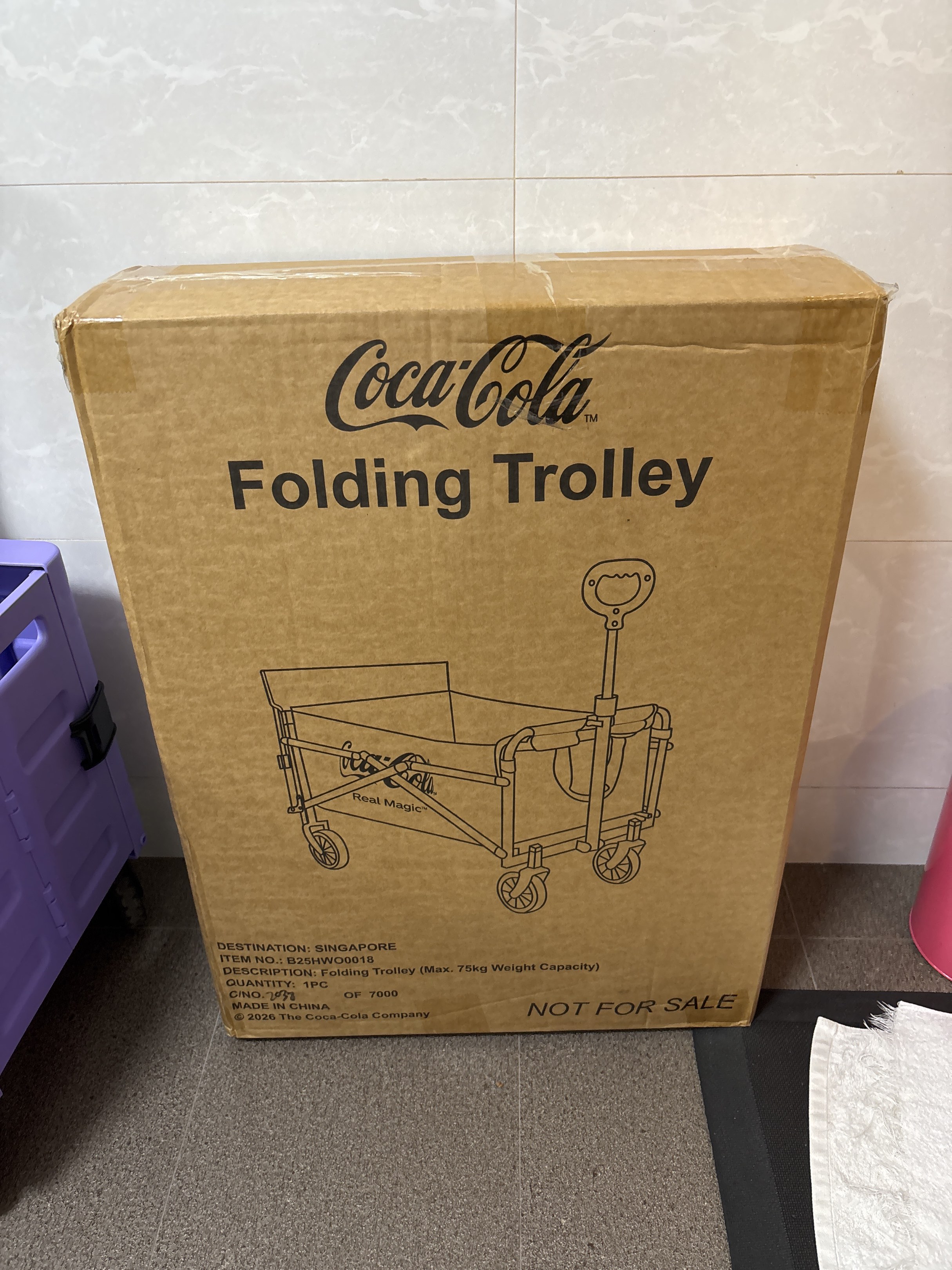 Coca-Cola Folding Trolley - Brand New, Everything Else on Carousell
