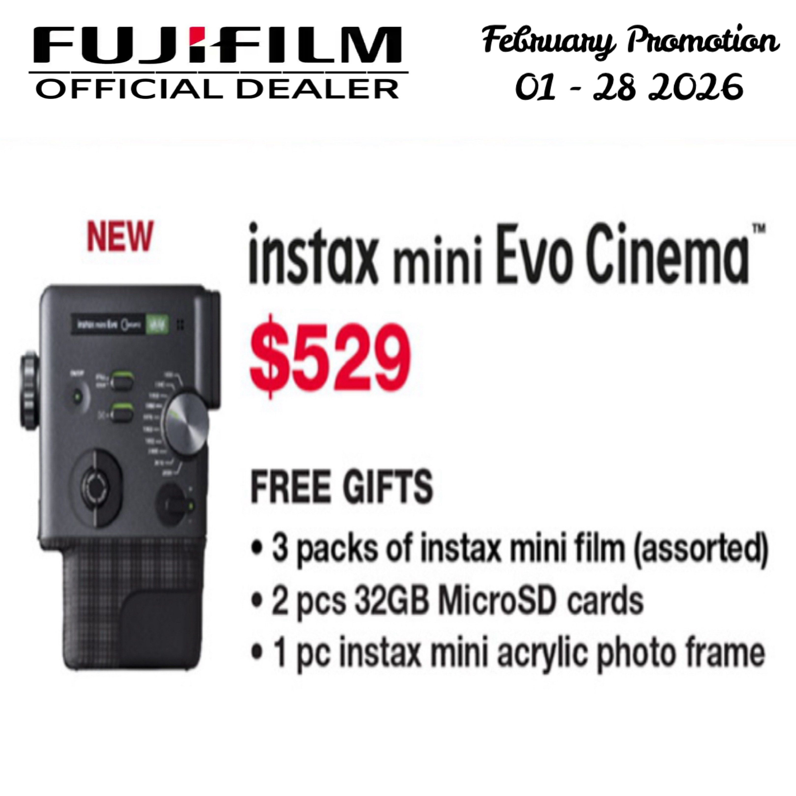 Fujifilm Mini EVO Cinema camera Fuji evo instant Instax, Photography ...