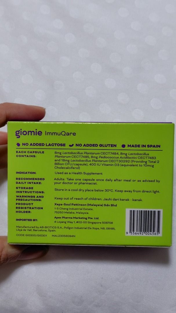 (63% OFF) Giomie ImmuQare Vitamin D3 Probiotic Strain (Immunity Booster ...