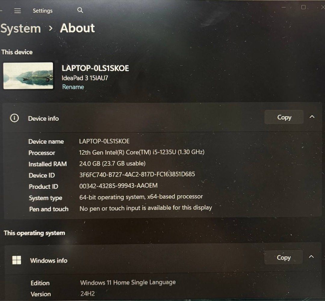 Lenovo IdeaPad Slim 3 Laptop i5 12GEN 24GB RAM, Computers & Tech ...