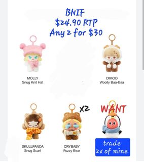 Popmart Dimoo / Molly / Pucky / Minico / Monster Fluffy, Hobbies & Toys ...