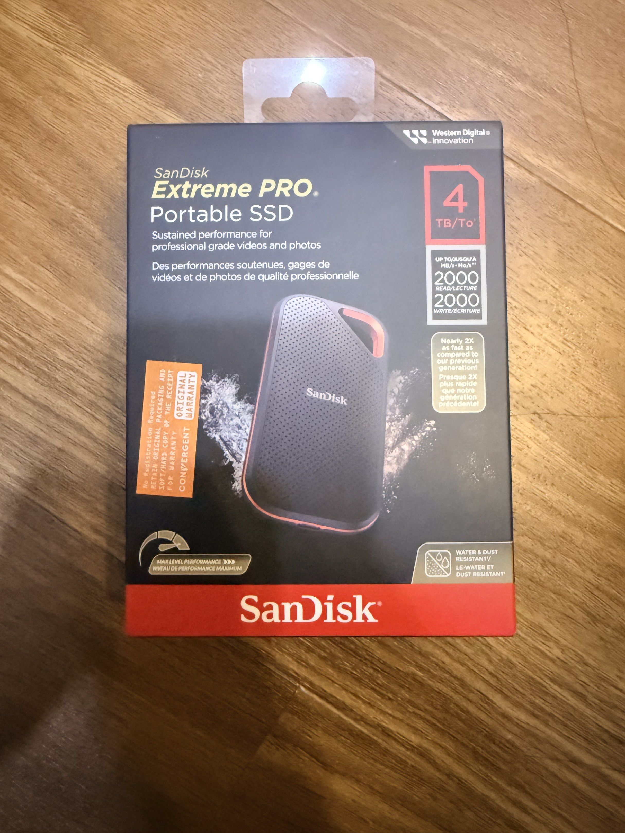 SanDisk Extreme PRO Portable SSD 4TB, Computers & Tech, Parts ...