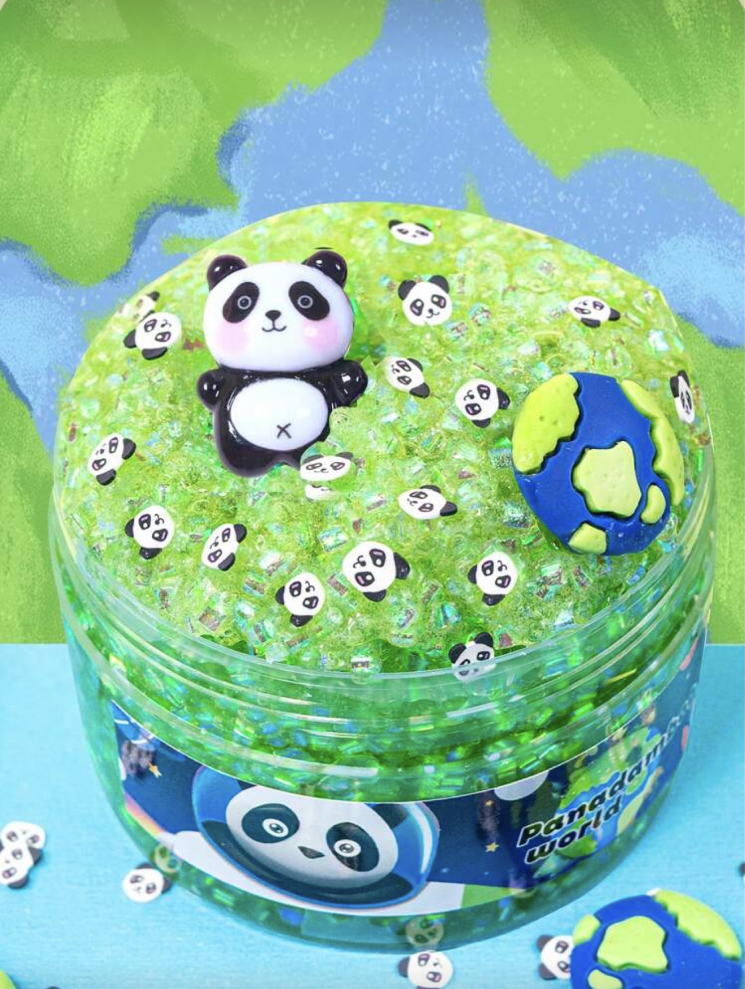 TotoTang Slime - Panda Bamboo World Bingsu Slime, Hobbies & Toys, Toys ...