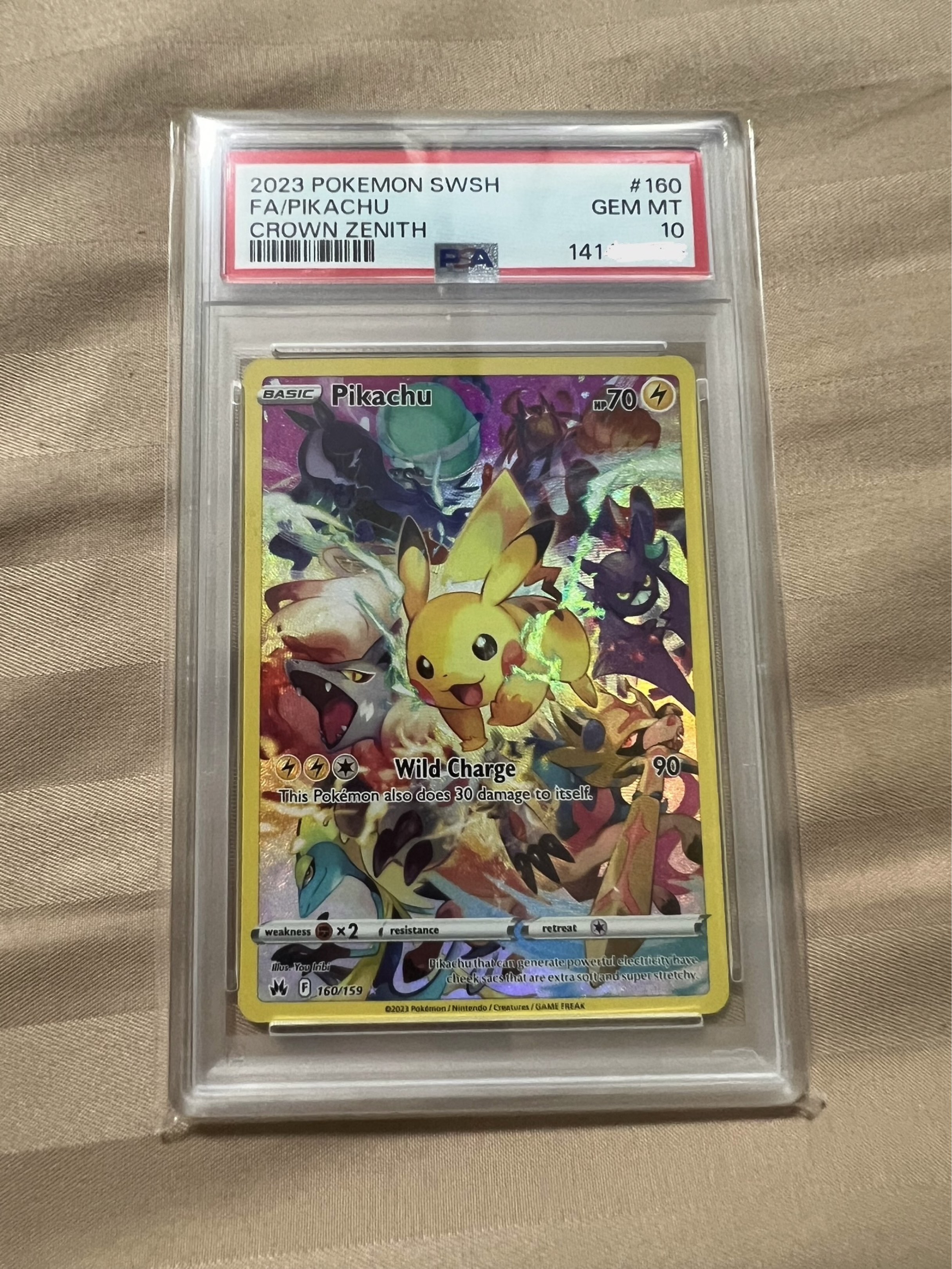 WTS Crown Zenith Pikachu 160 PSA10 SWSH Not Mega Phantasmal 151 ...