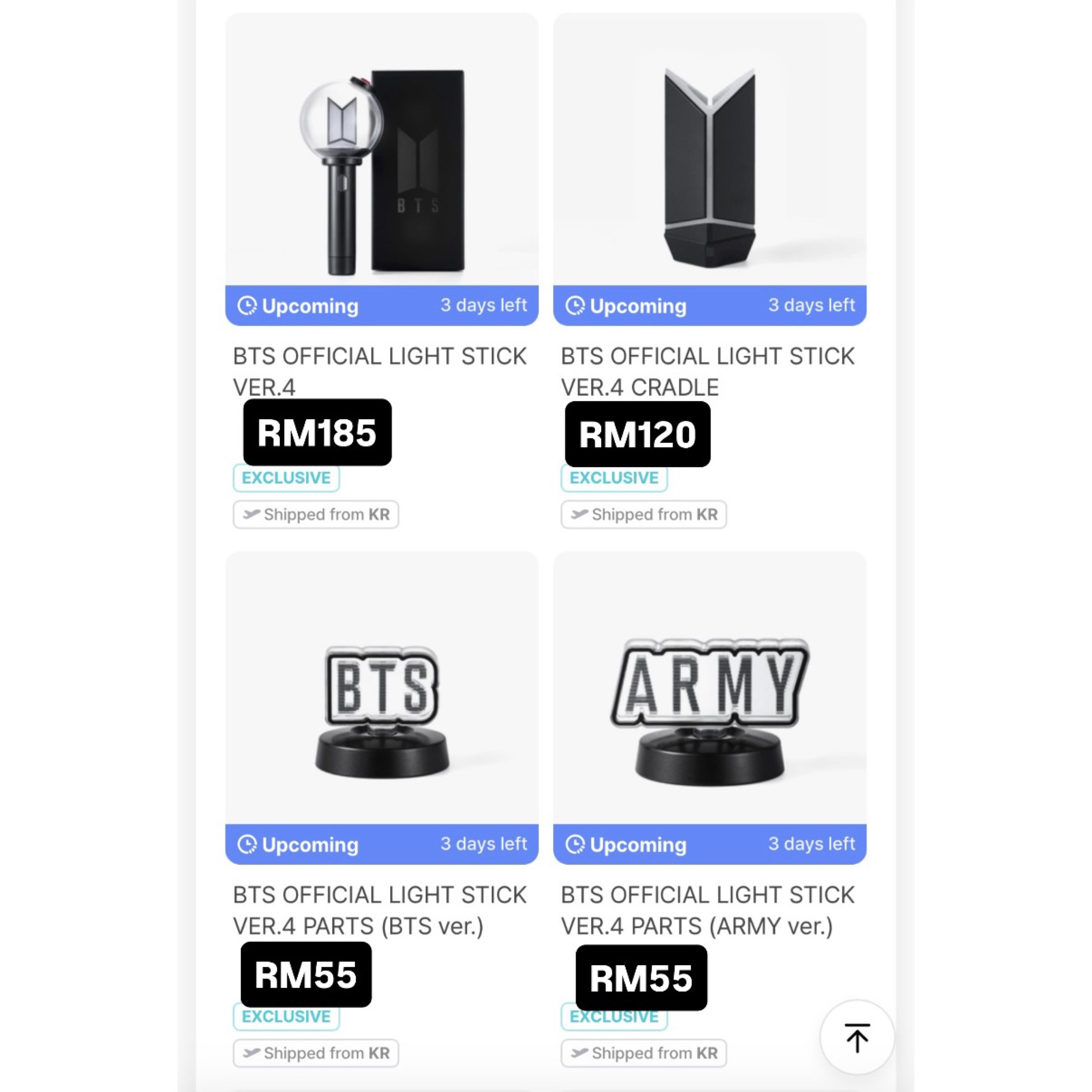 BTS Official Light Stick Ver.4 (ARMYBOMB), Hobbies & Toys, Collectibles ...